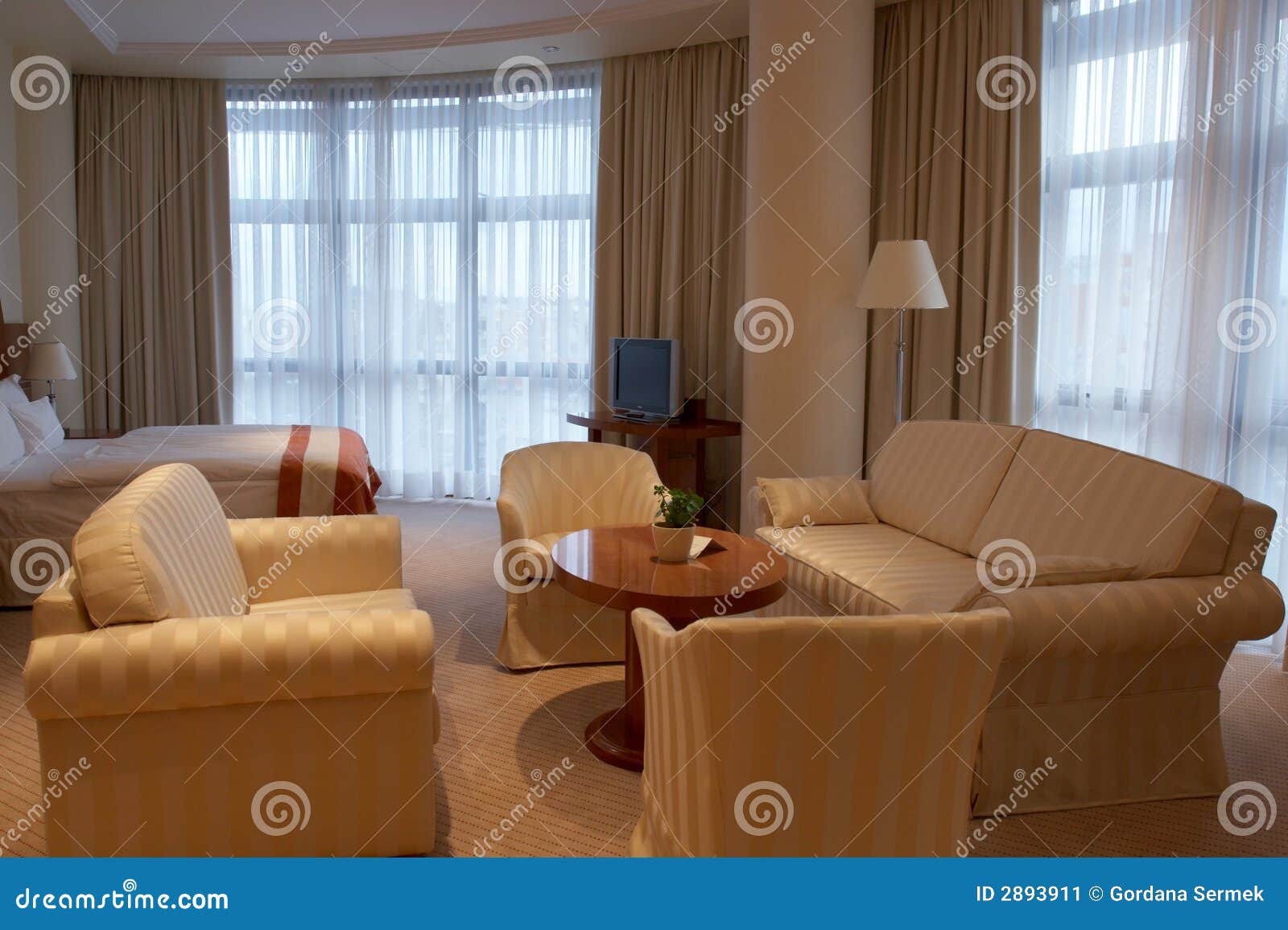 Extravagant hotel room stock image. Image of cotton, clothing - 2893911