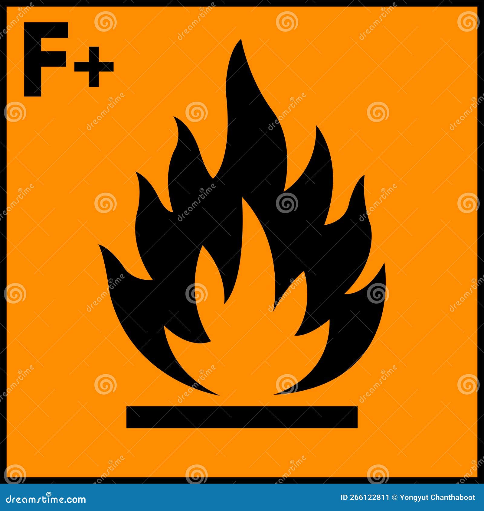 Extreamely Flammable Symbol Sign ,Vector Illustration, Isolate on White ...