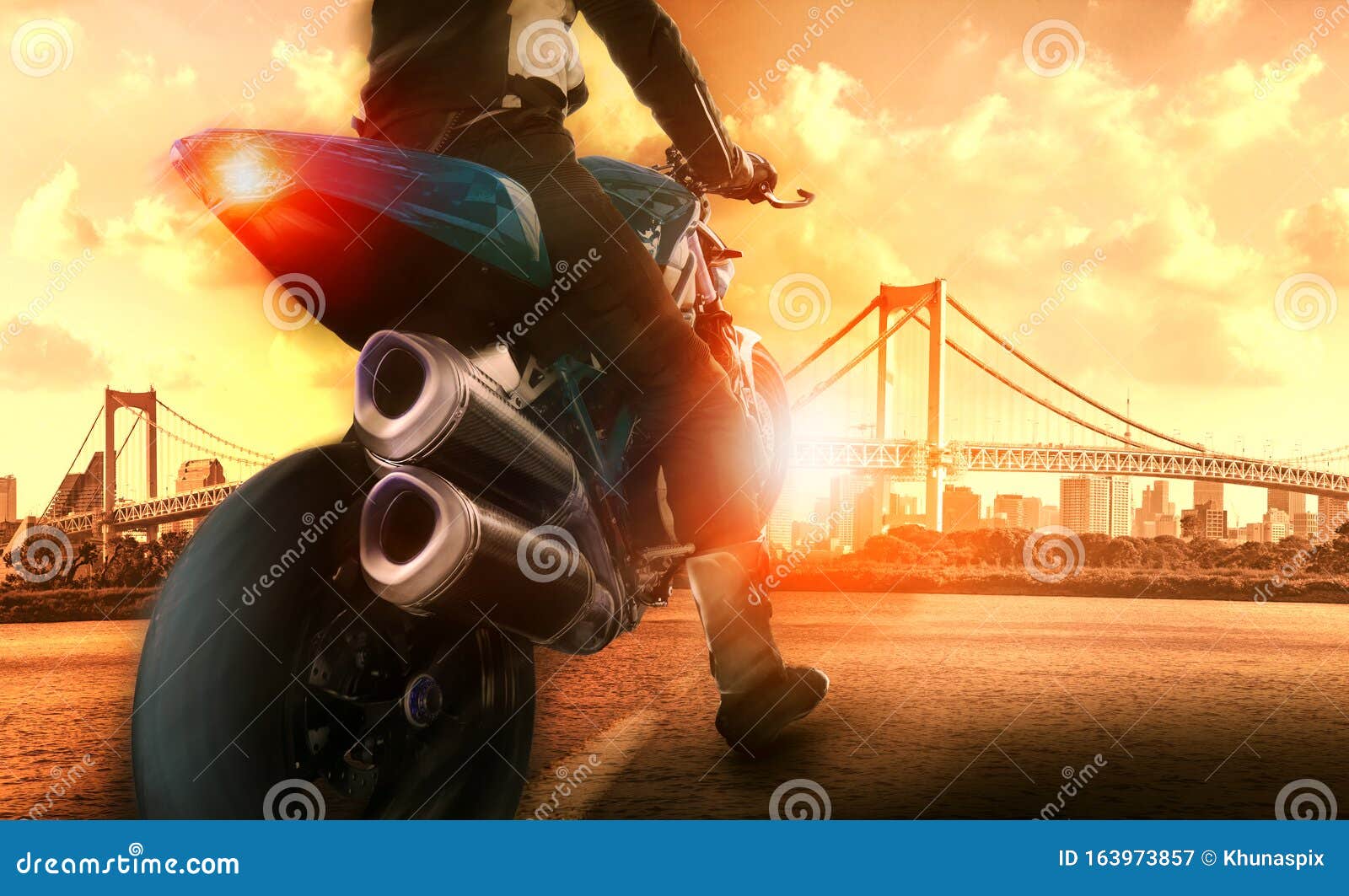 Extreme Action of Man Riding on Big Motorcycle Stock Image - Image of ...