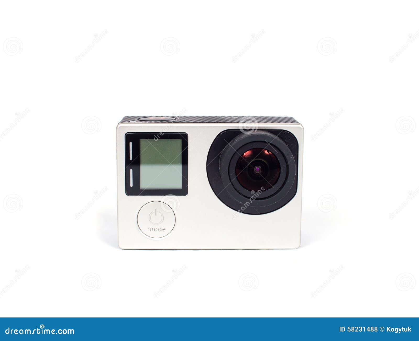 Extreme Action Camera With Chest Mount Isolated On A White Background ...