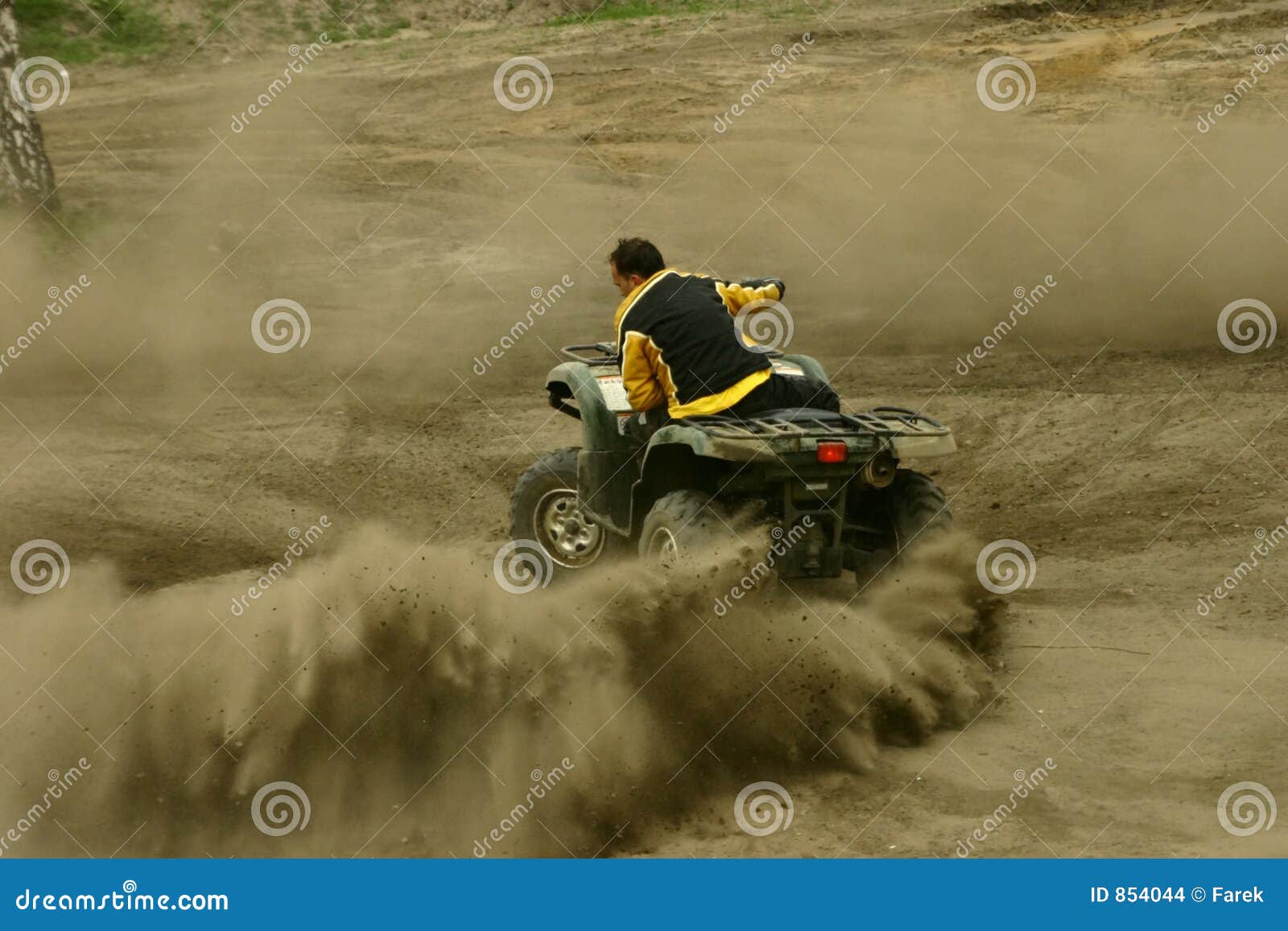 Extreme atv quad stock photo. Image of action, crazy, cross - 854044