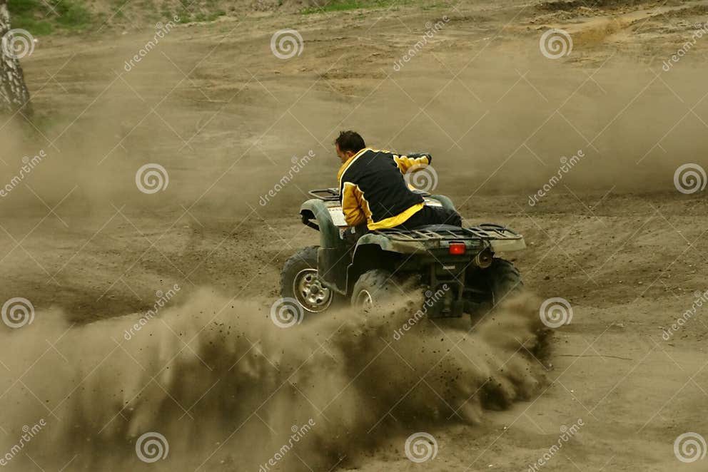Extreme atv quad stock photo. Image of action, crazy, cross - 854044