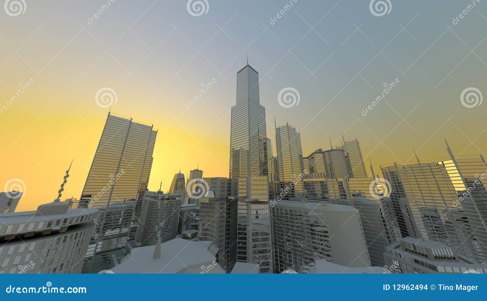 Extreme city skyline stock illustration. Illustration of construction ...