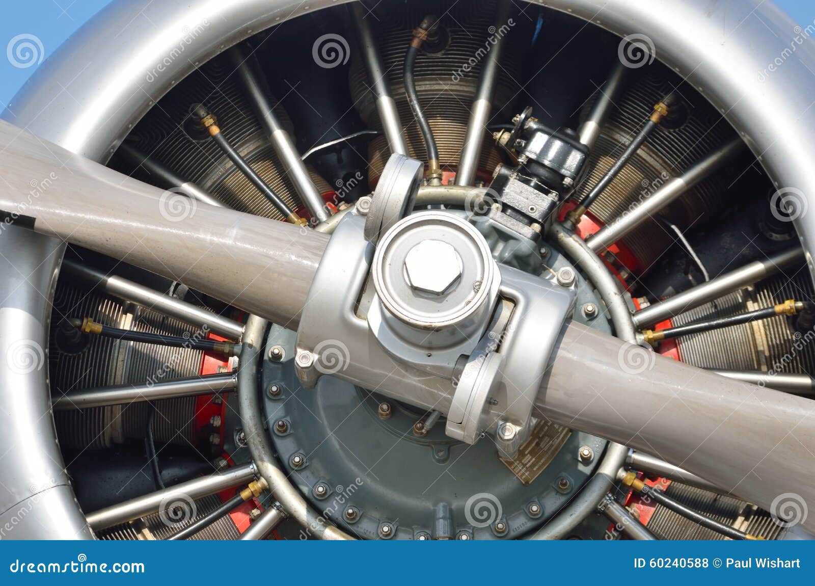 Extreme Close Up of Aircraft Engine Stock Photo - Image of propeller ...
