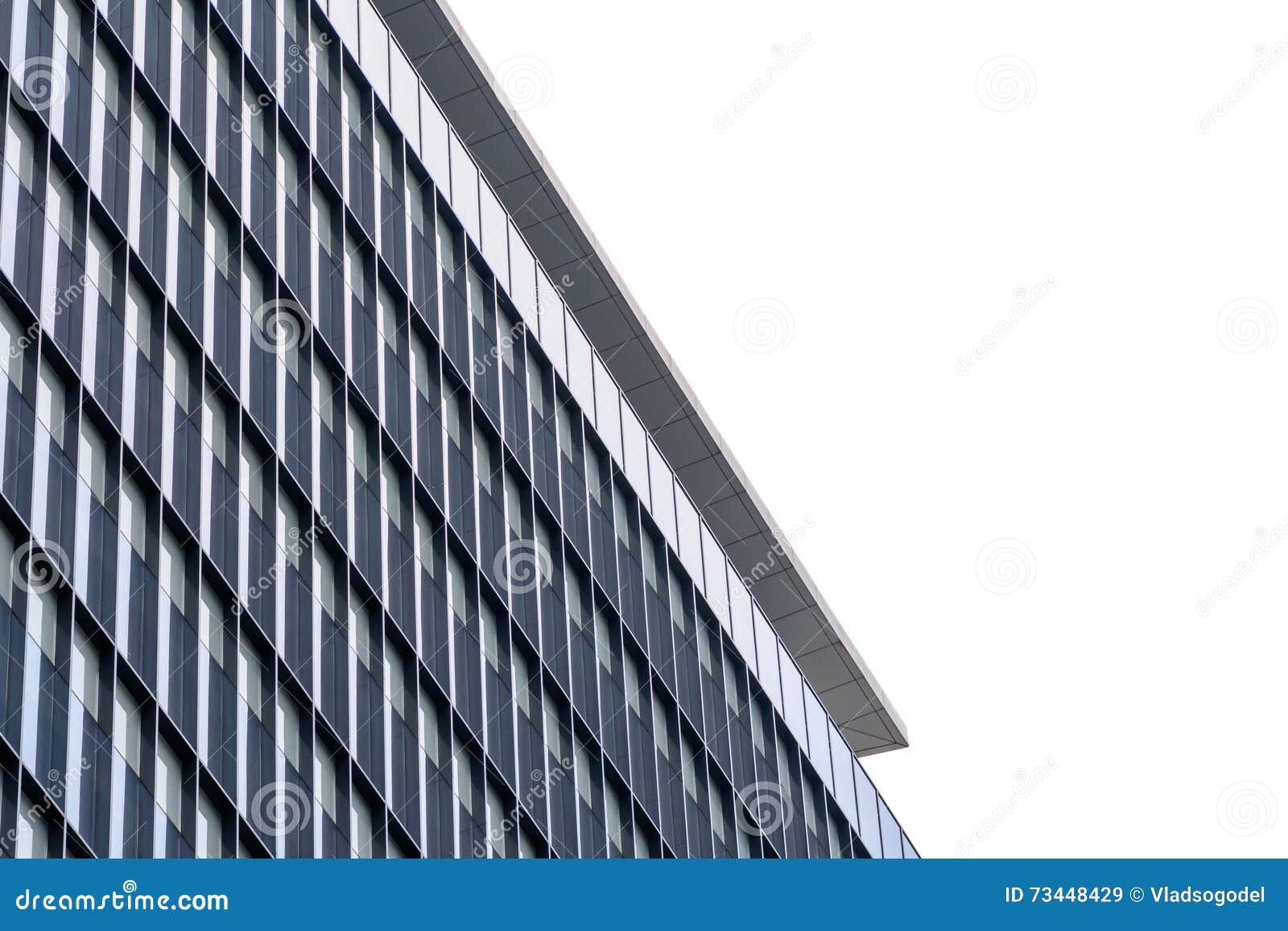 Extreme Close Up Building Windows Texture. Low Angle View of Mod Stock ...