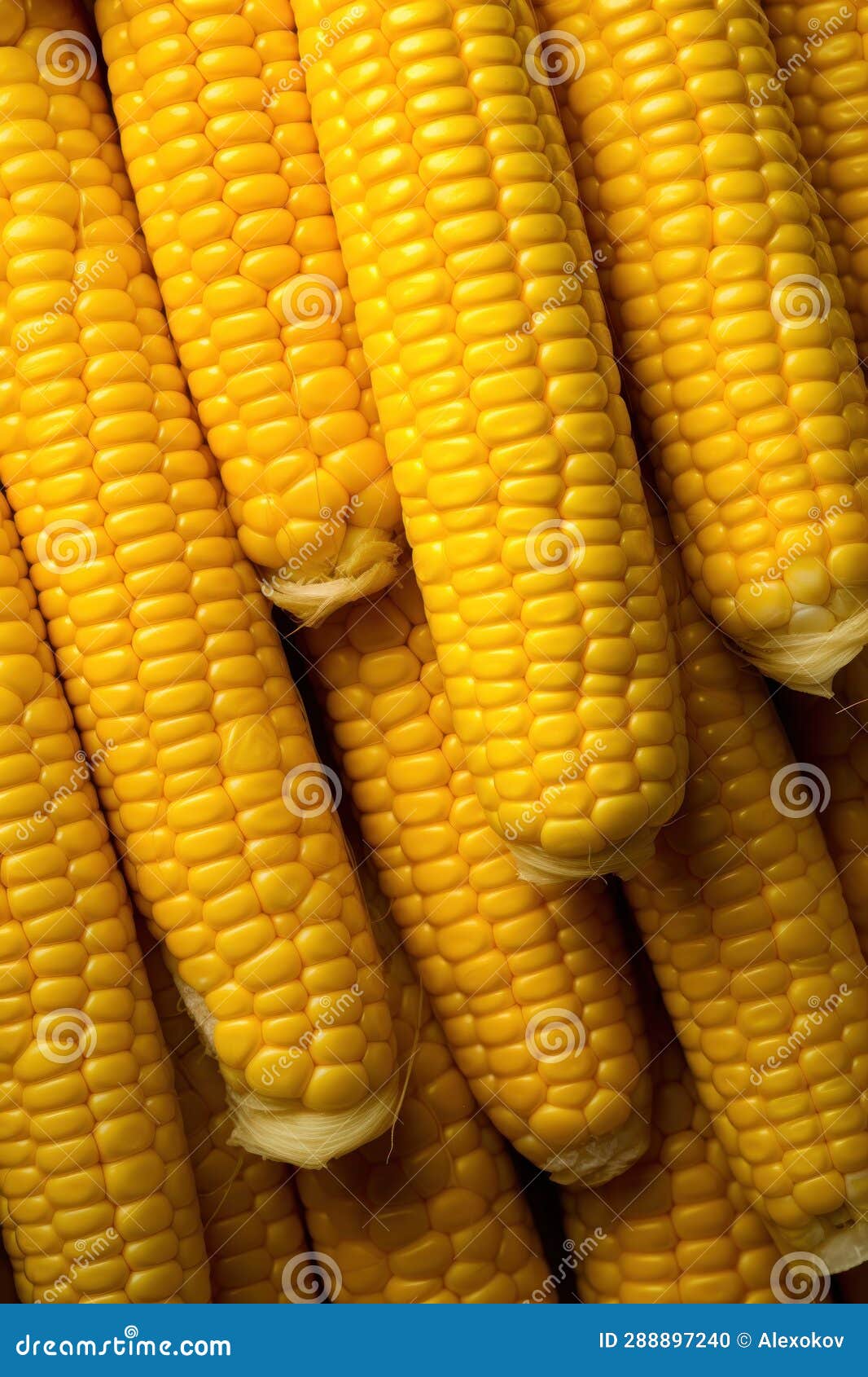 Extreme Close-Up of Corn AI Generated Stock Illustration - Illustration ...