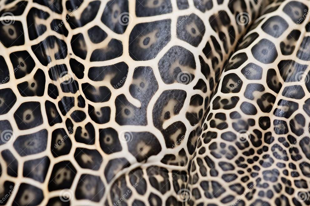 Extreme Close-up of a Hawksbill Turtles Shell Patterns Stock Image ...