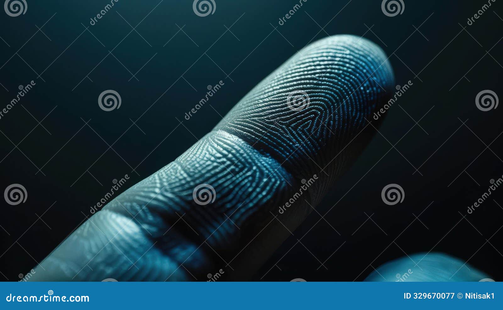 Extreme Closeup of Human Fingerprint Stock Illustration - Illustration ...