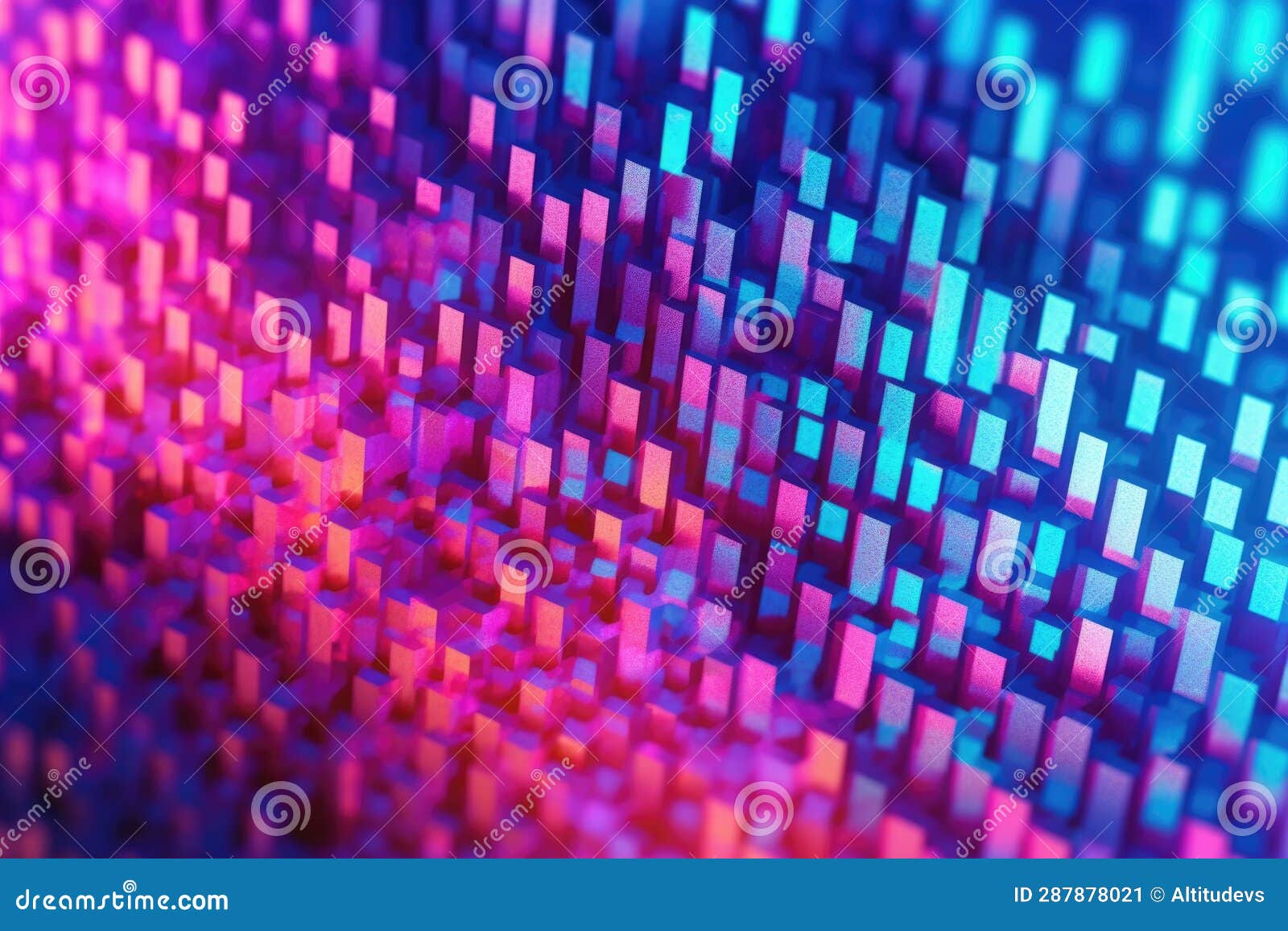 Extreme Close-up of Illuminated Led Screen Pixels Forming Vivid ...