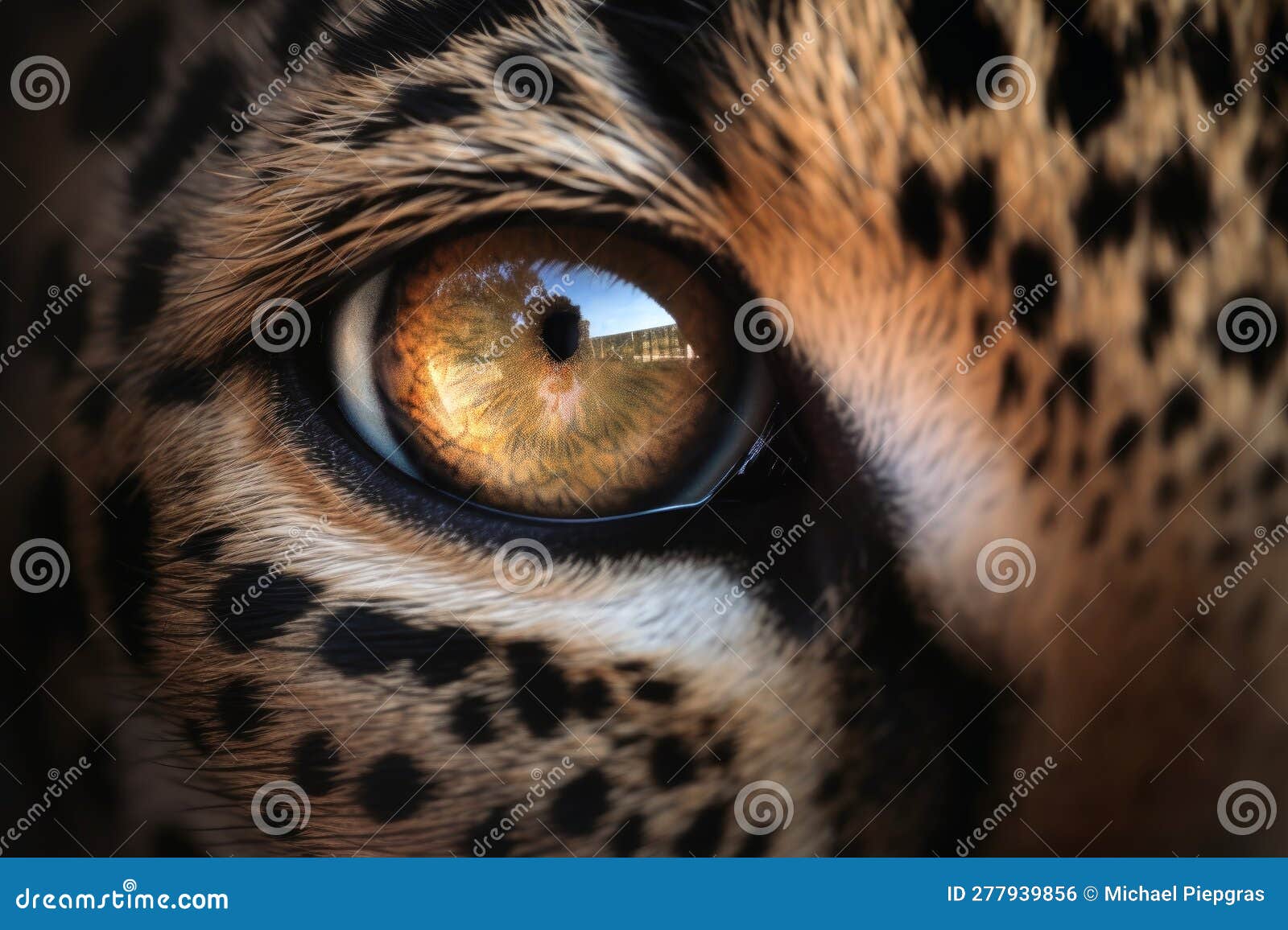 Extreme Close Up of a Leopards Eye Created with Generative AI ...