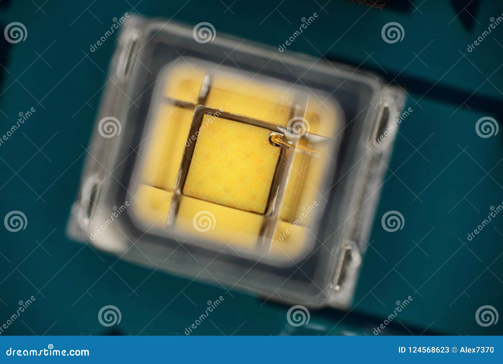 Extreme Close Up of Light-emitting Diode, LED Stock Image - Image of ...