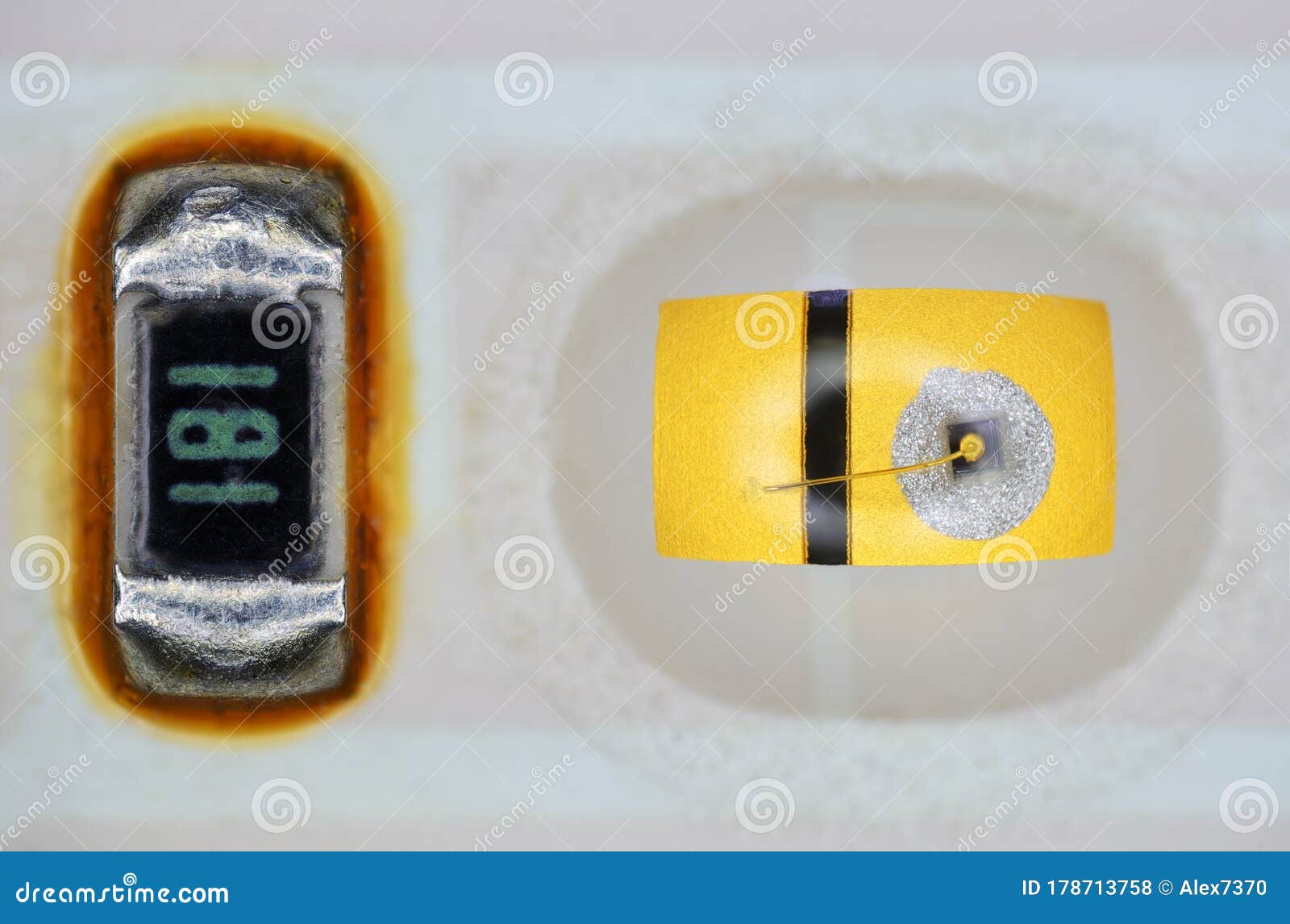 Extreme Close Up of Light-emitting Diode, LED Stock Photo - Image of ...