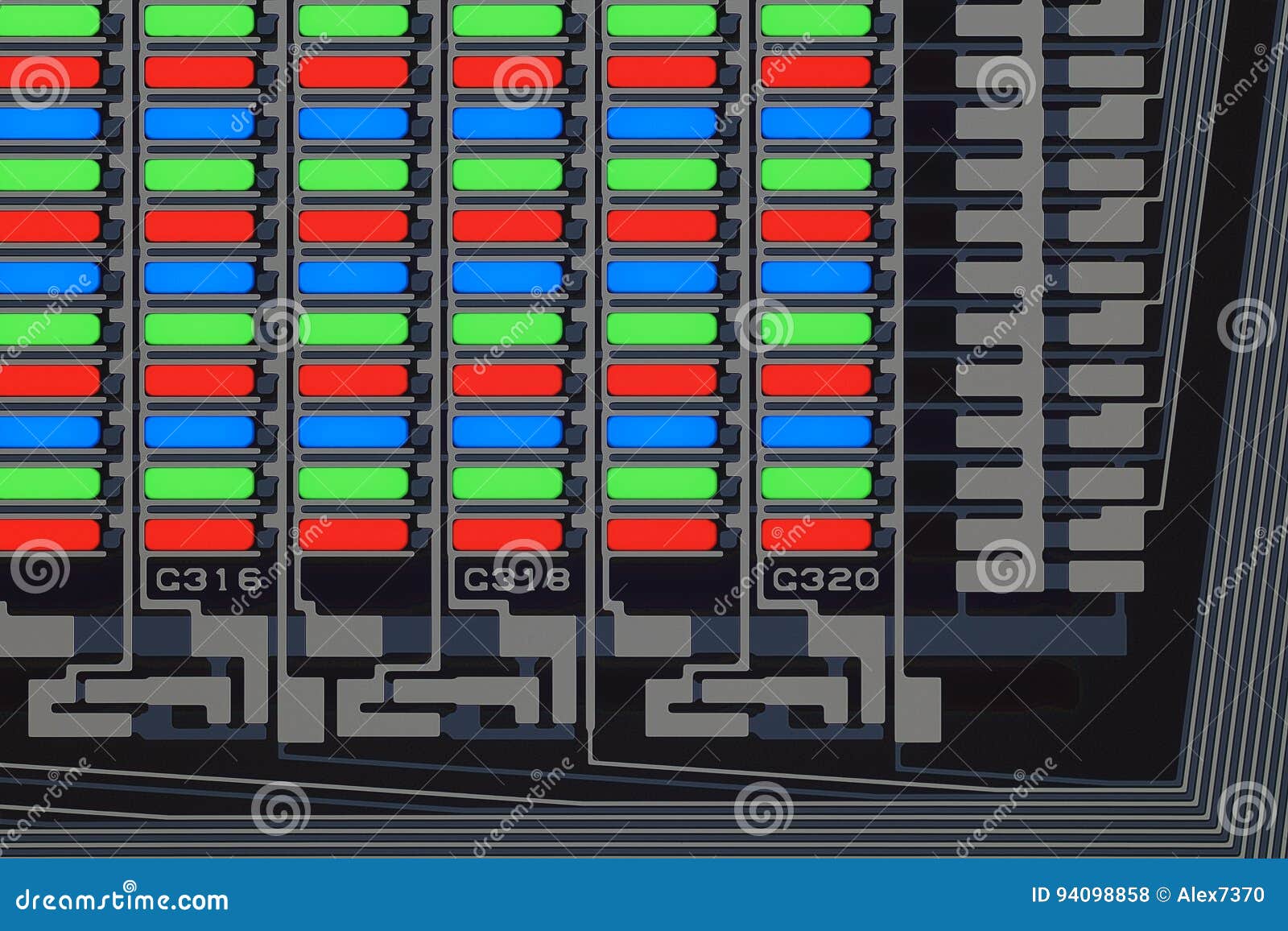 Extreme Close Up of a Mobile LCD Screen Stock Photo - Image of mobile ...