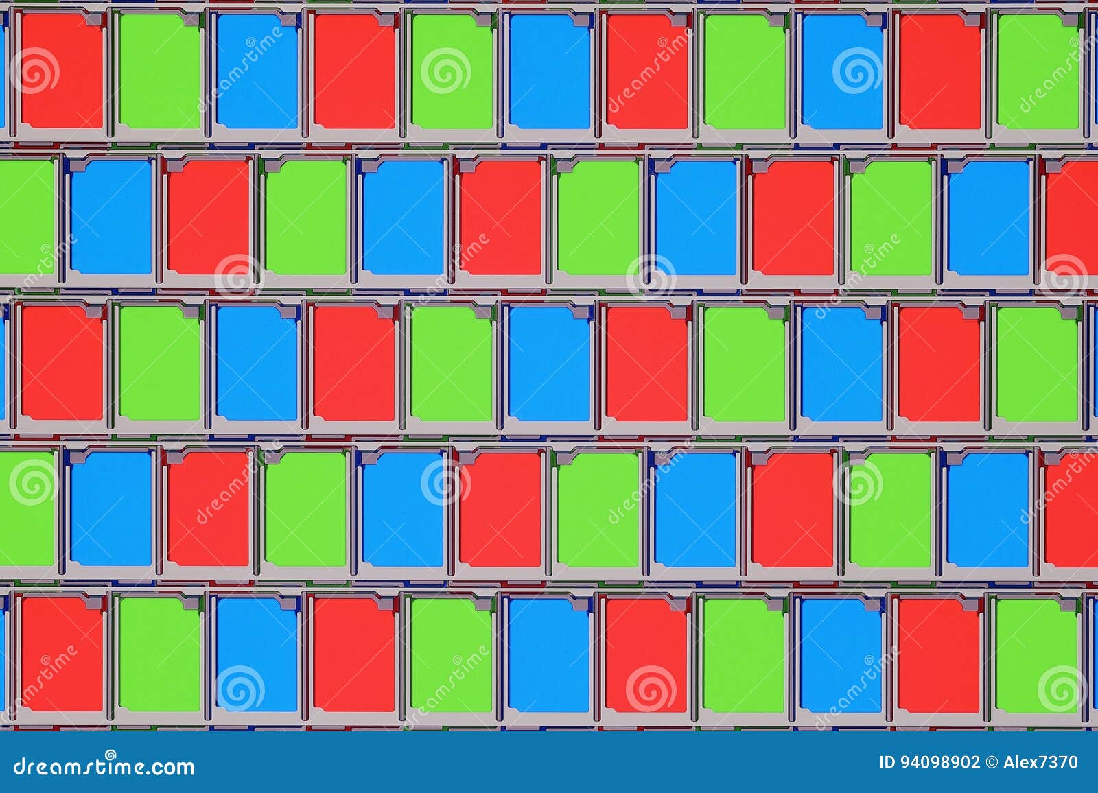 Extreme Close Up of a Mobile LCD Screen Stock Photo - Image of color ...