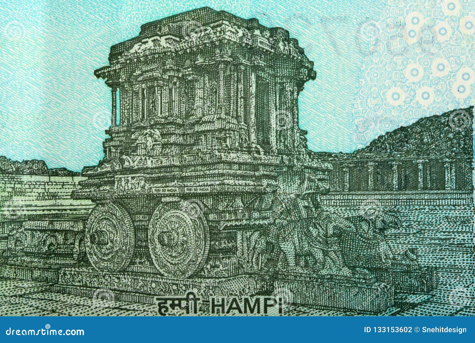 Rupee 100 Note In Between Demonetized 500 INR Notes Royalty-Free Stock ...