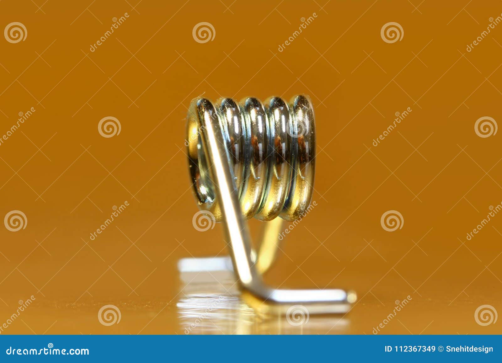 Close Up Shot of Tiny Spring Stock Image - Image of extreme, curve ...