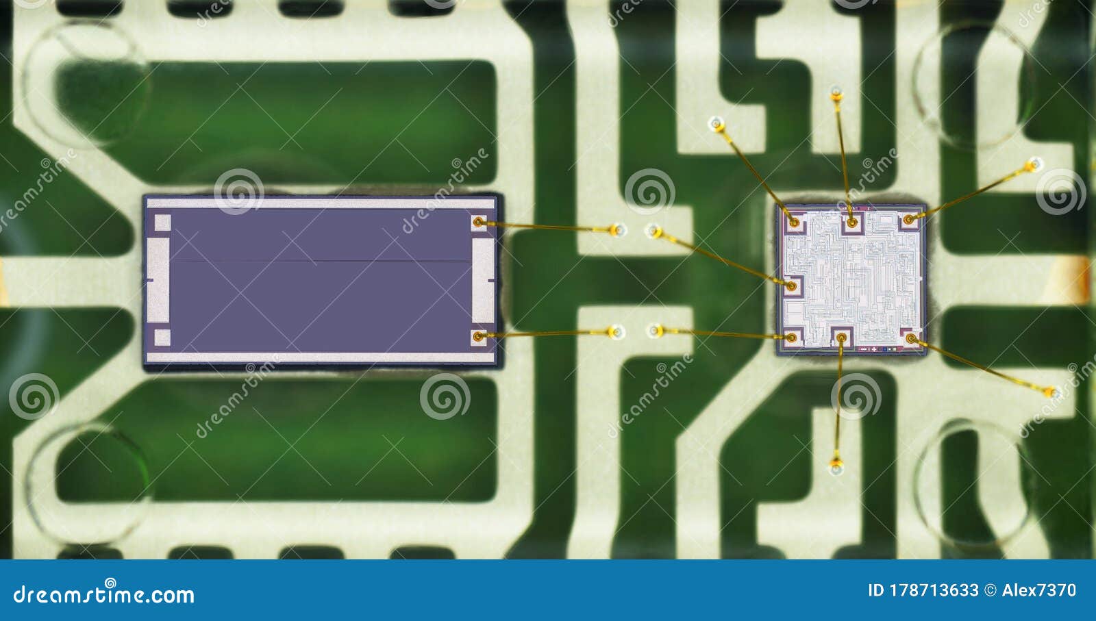 Close Up Of A Silicon Wafer Of SIM Computer Chips. Royalty-Free Stock ...