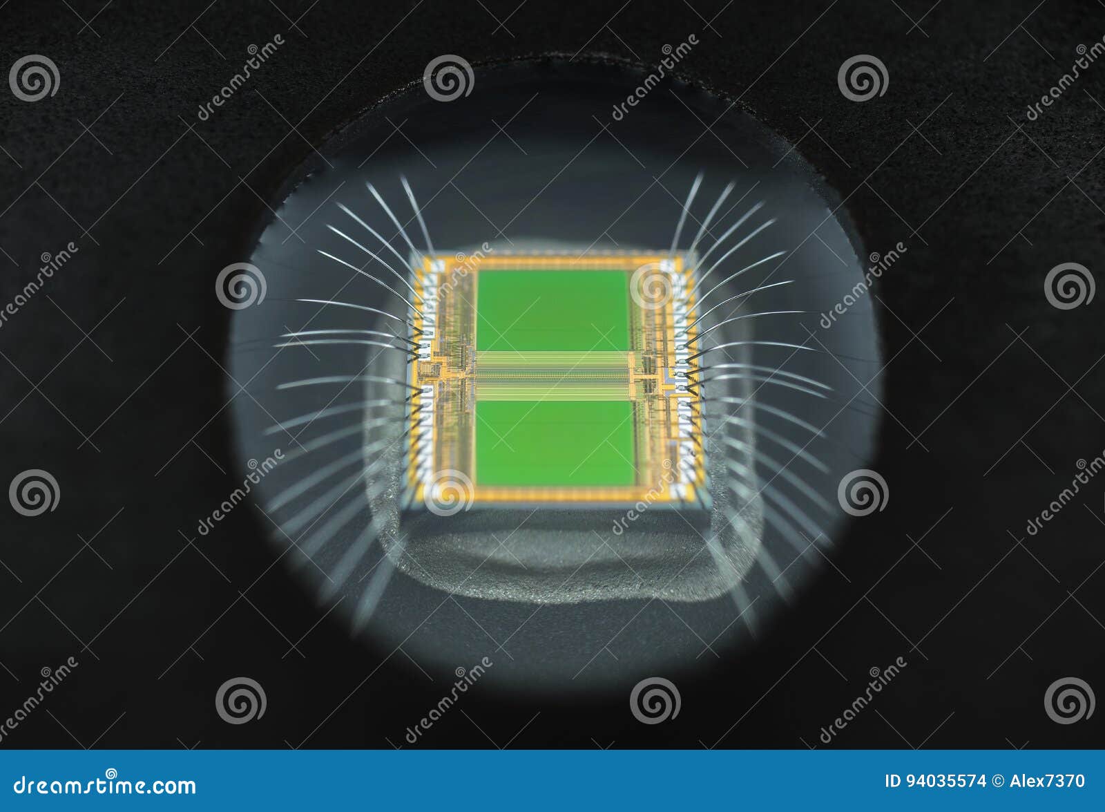 Extreme Close Up of Silicon Memory Chip Stock Photo - Image of ...