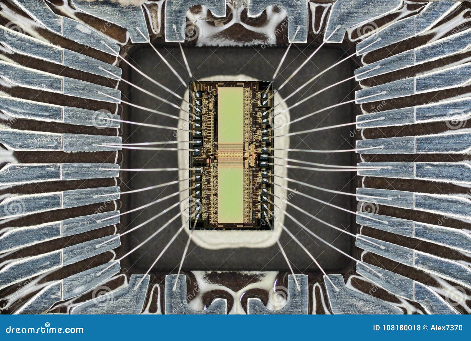 Extreme Close Up of Silicon Memory Chip Stock Photo - Image of macro ...