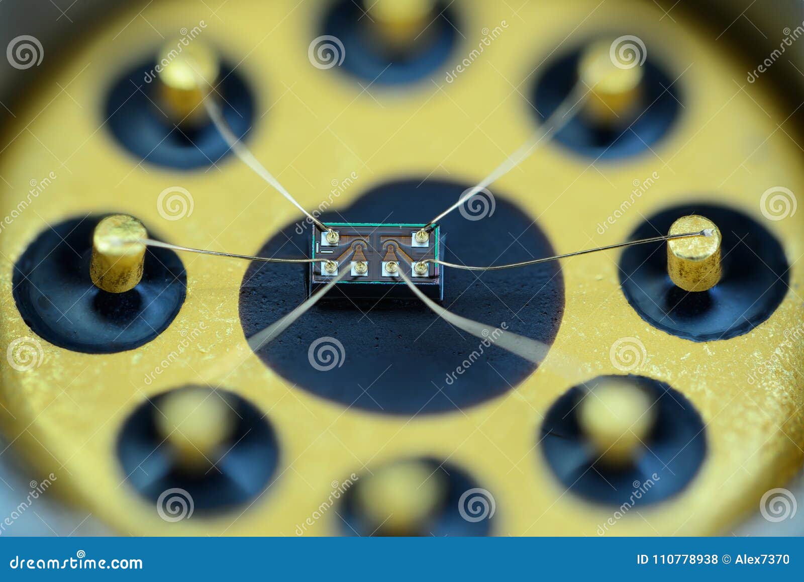 Extreme Close Up of Silicon Micro Chip Stock Photo - Image of repairing ...