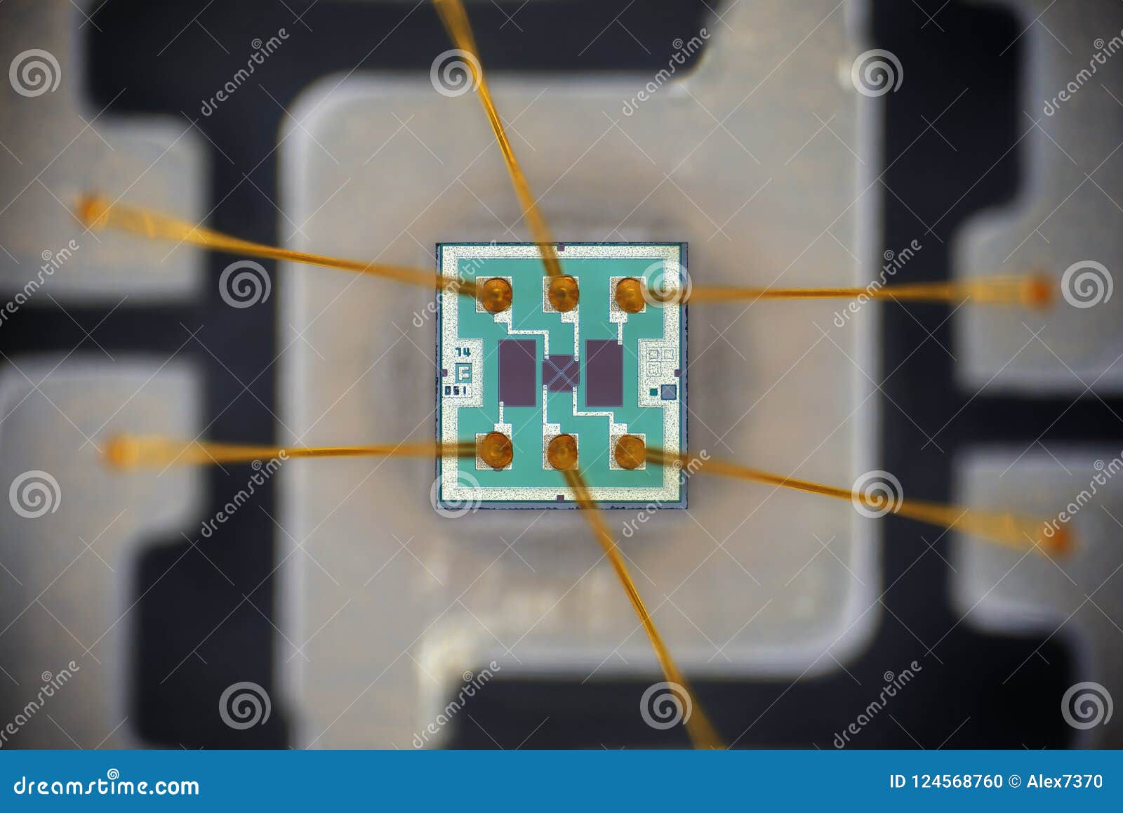 Extreme Close Up of Silicon Micro Chip Stock Photo - Image of repairing ...