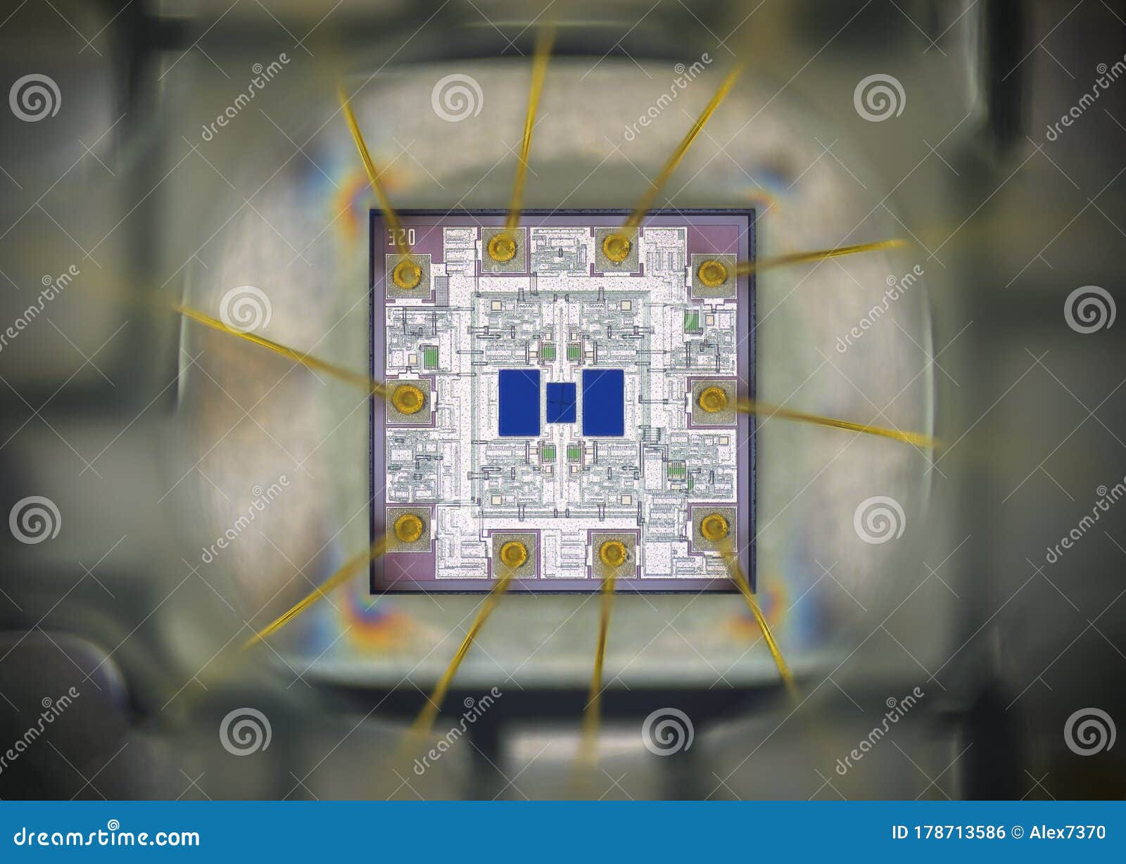 Extreme Close Up of Silicon Micro Chip Stock Photo - Image of close ...