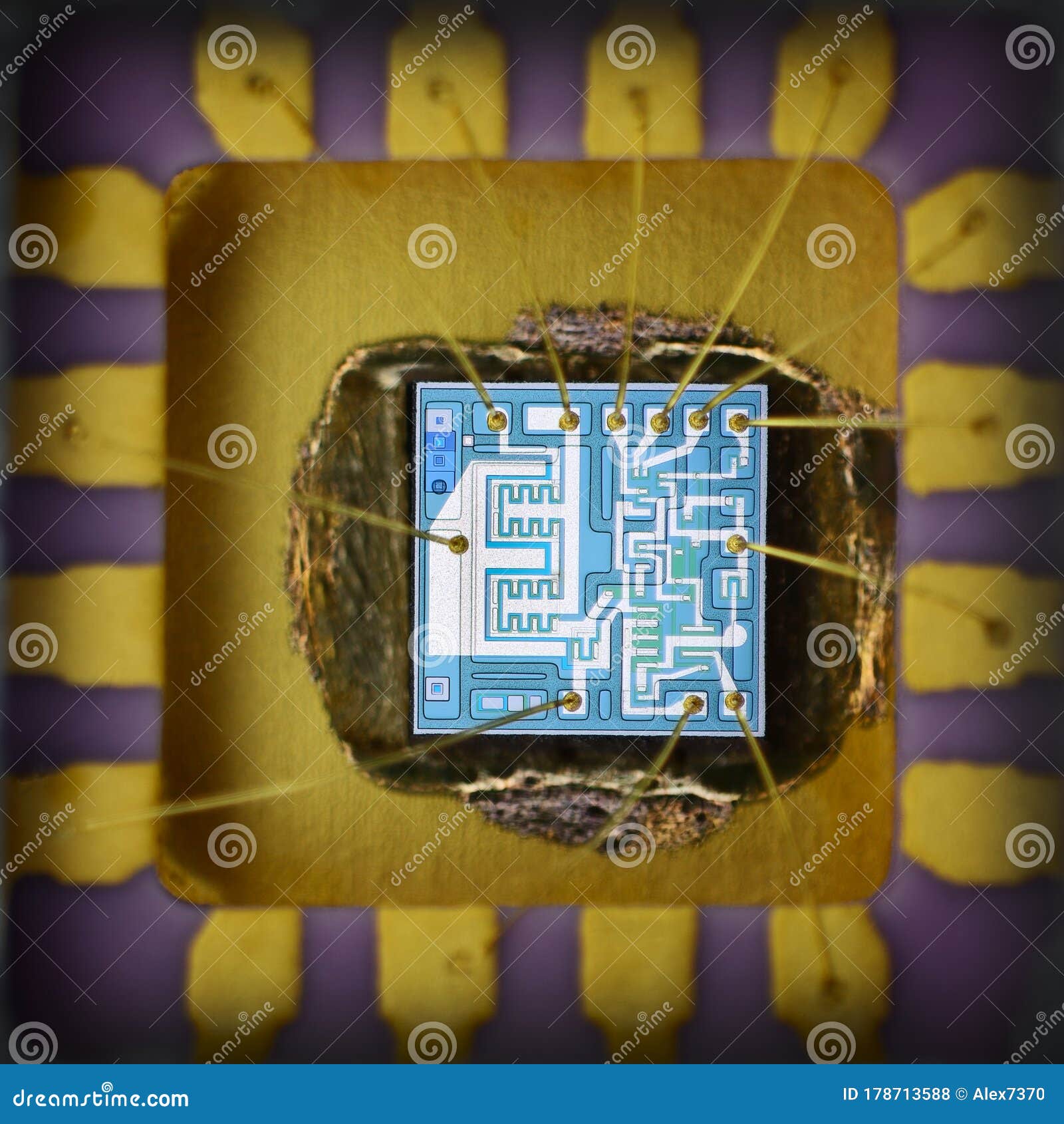 Extreme Close Up of Silicon Micro Chip Stock Photo - Image of repairing ...