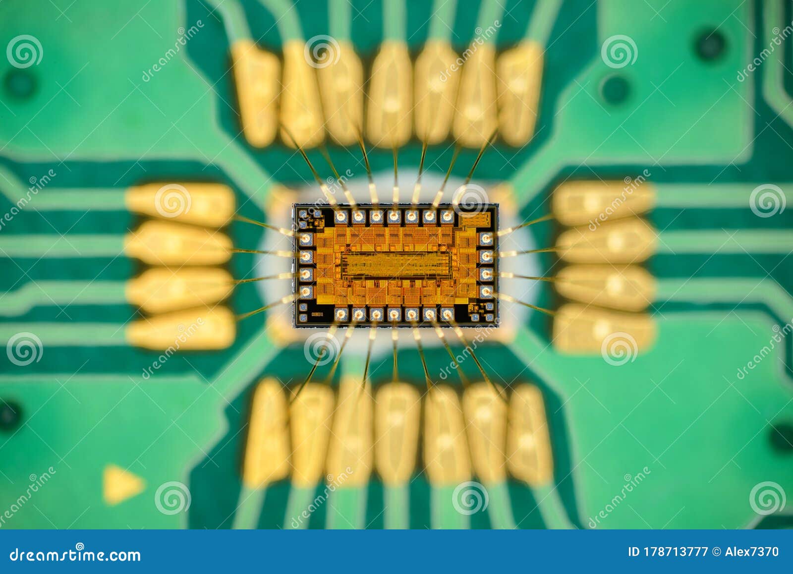 Extreme Close Up of Silicon Micro Chip Stock Image - Image of silicon ...