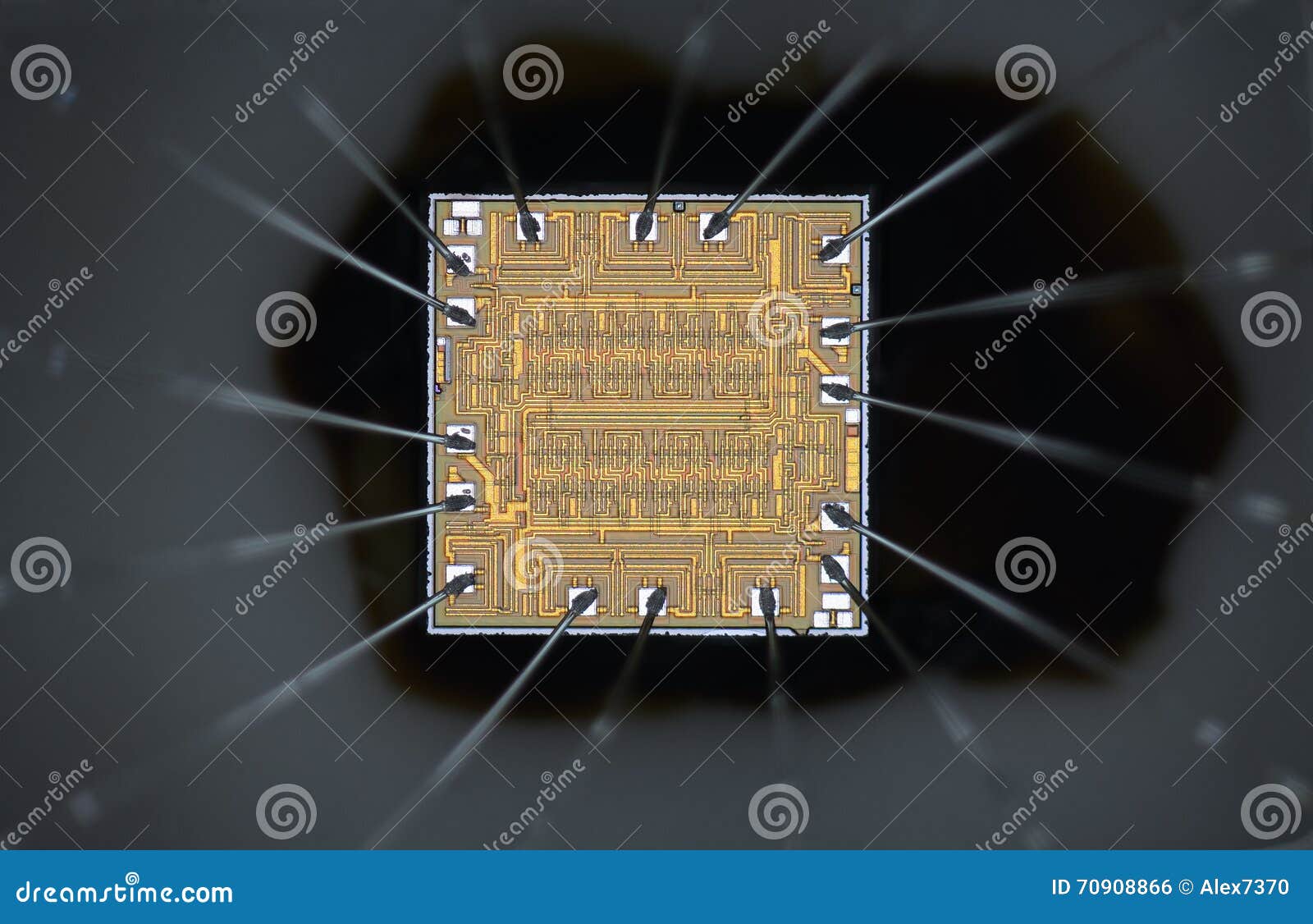 Extreme Close Up of Silicon Micro Chip Stock Photo - Image of memory ...
