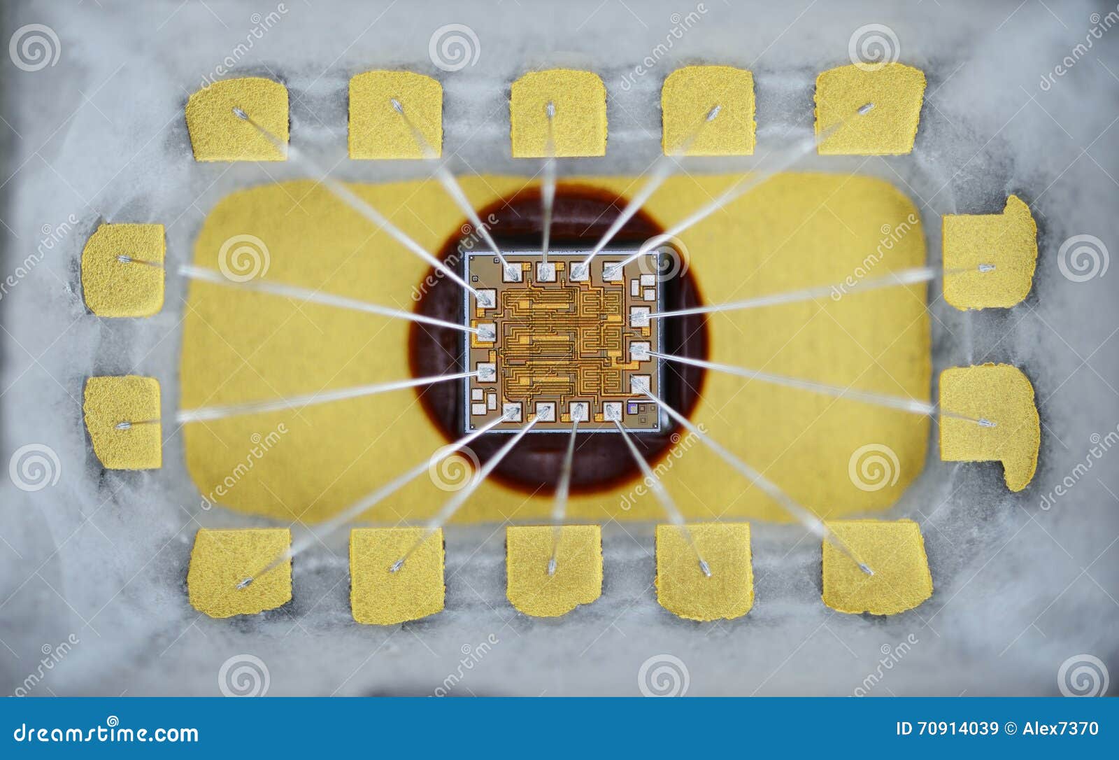 Extreme Close Up of Silicon Micro Chip Stock Image - Image of equipment ...