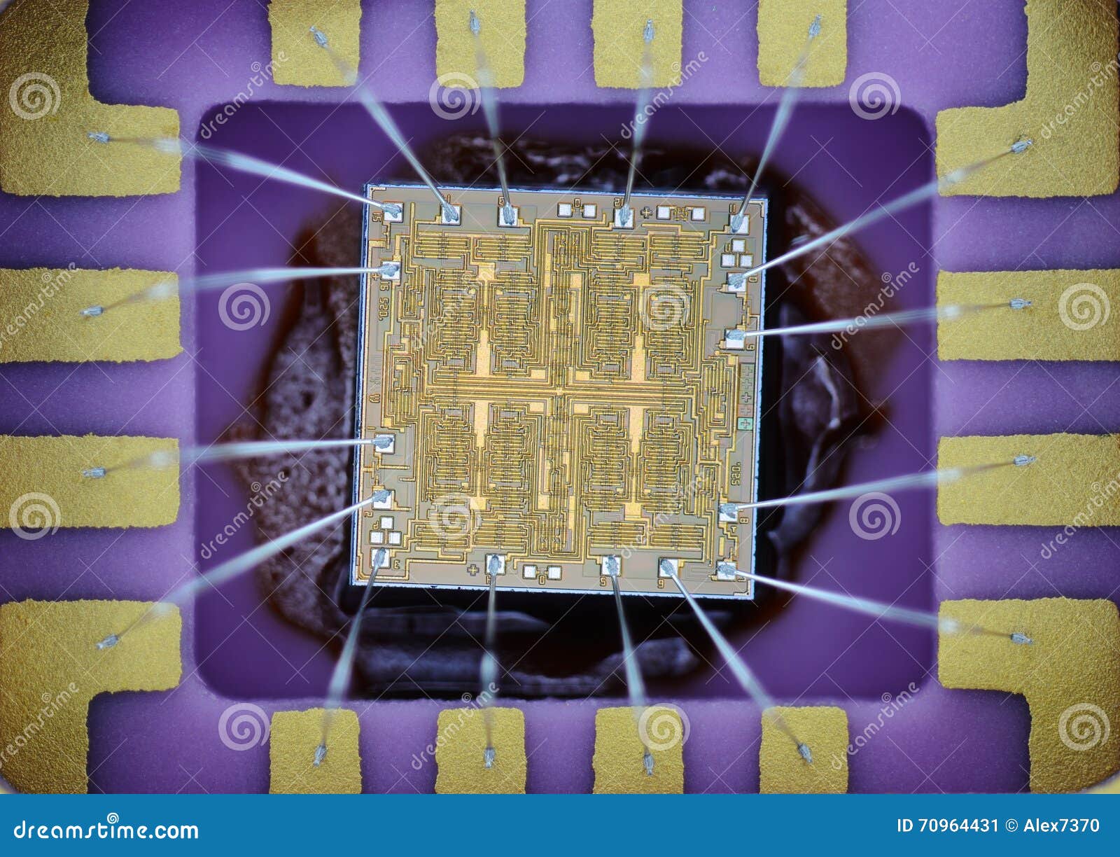 Extreme Close Up of Silicon Micro Chip Stock Image - Image of component ...