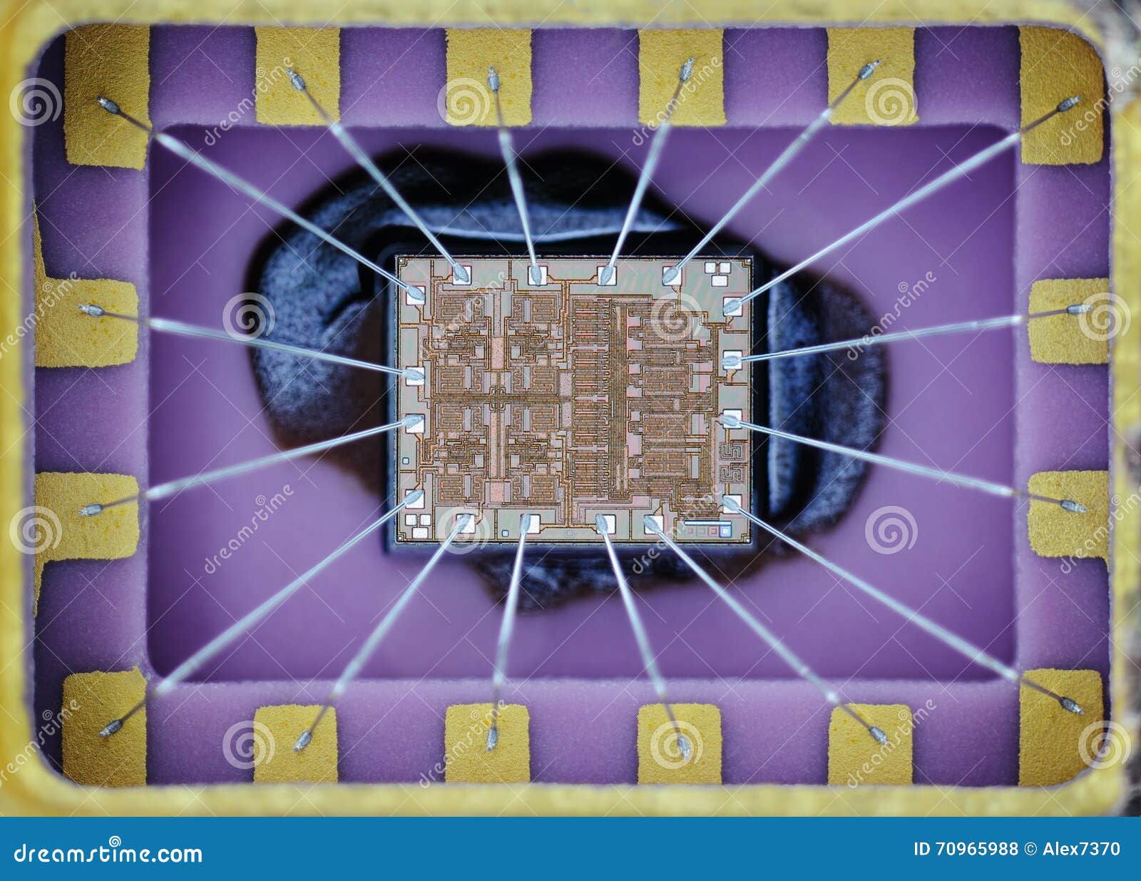 Extreme Close Up of Silicon Micro Chip Stock Photo - Image of micro ...