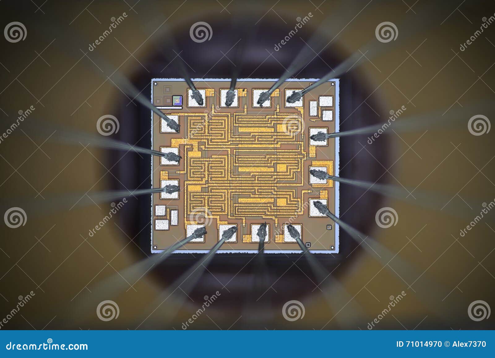Extreme Close Up of Silicon Micro Chip Stock Photo - Image of equipment ...