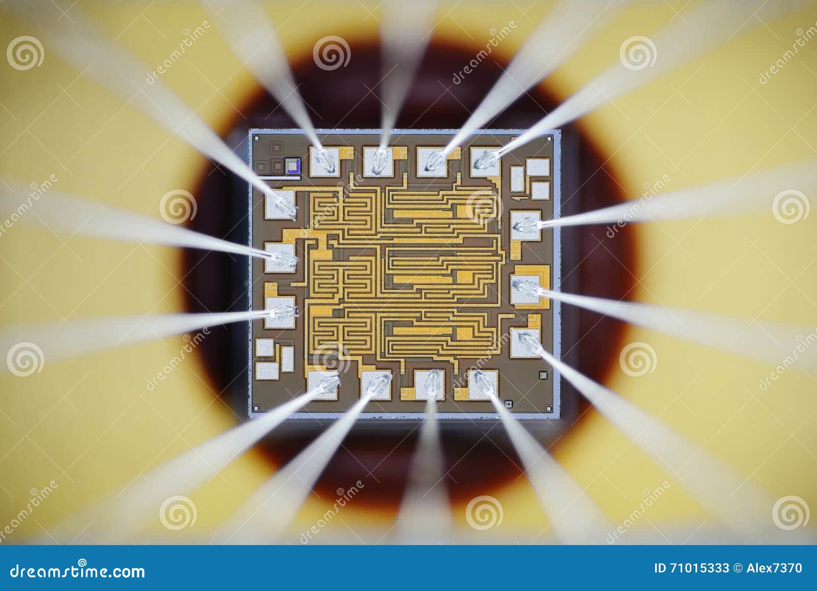 Extreme Close Up of Silicon Micro Chip Stock Image - Image of ...