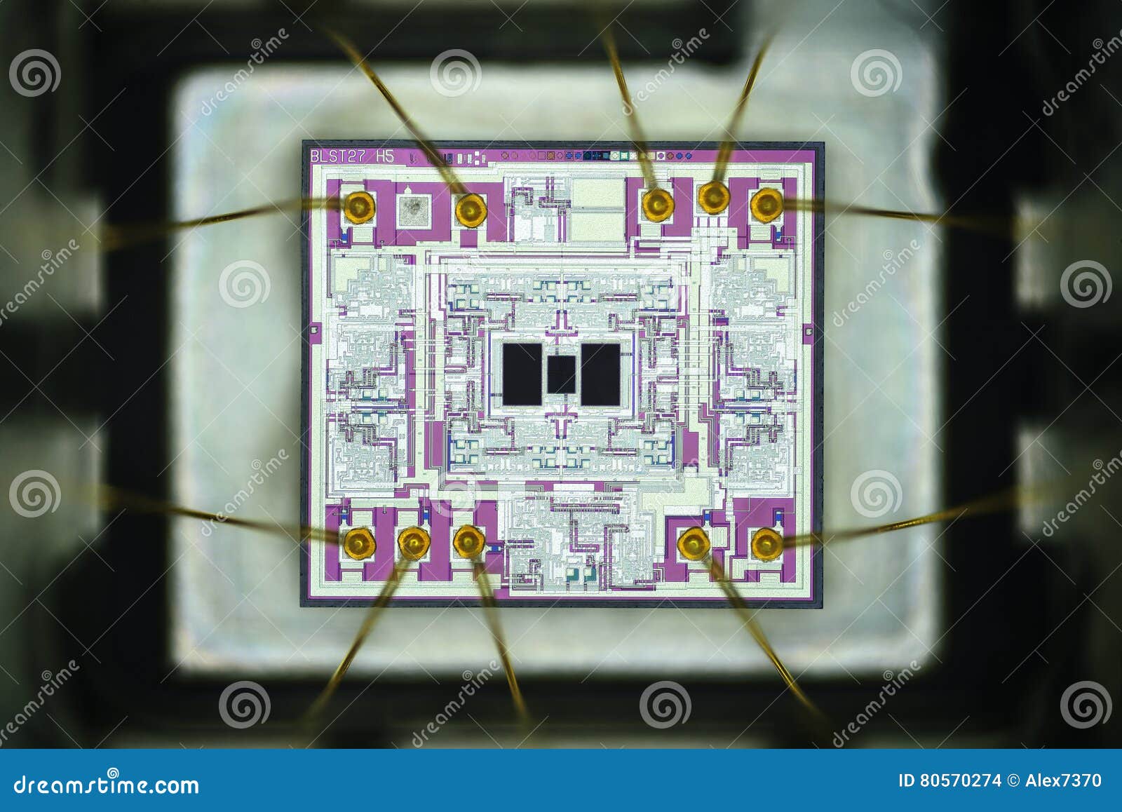 Extreme Close Up of Silicon Micro Chip Stock Photo - Image of pattern ...