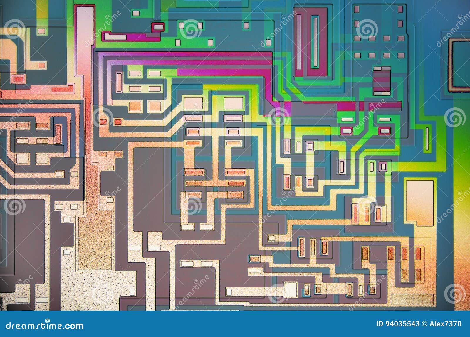 Extreme Close Up of Silicon Micro Chip Stock Image - Image of equipment ...
