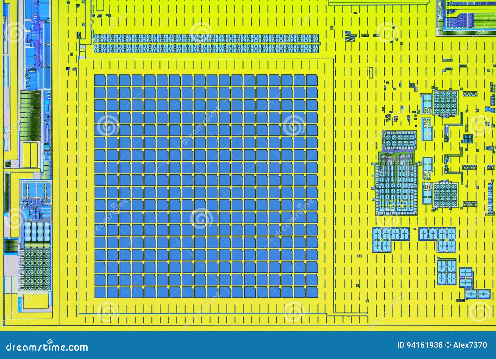 Extreme Close Up of Silicon Micro Chip Stock Photo - Image of chip ...