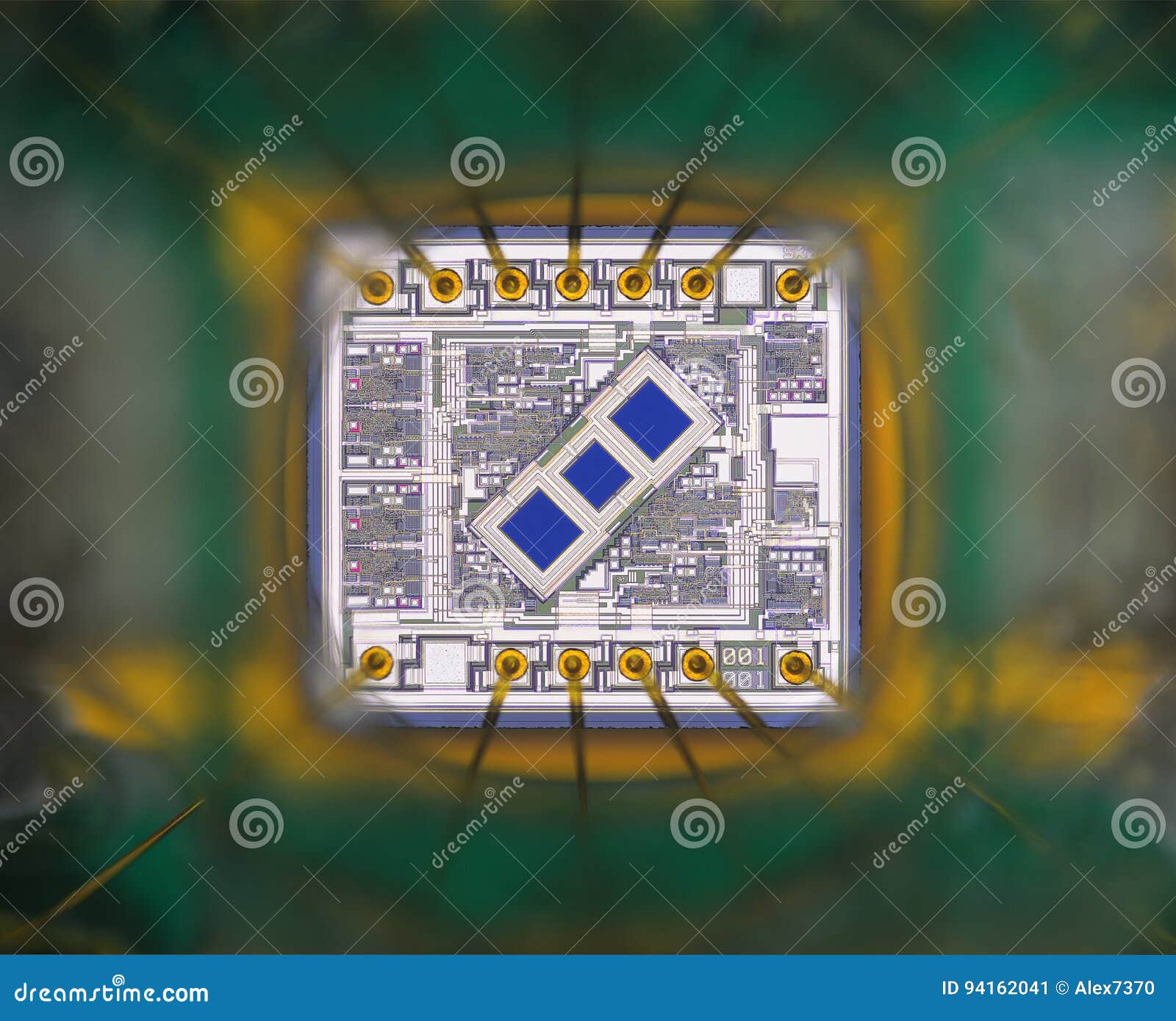Extreme Close Up of Silicon Micro Chip Stock Image - Image of chip ...