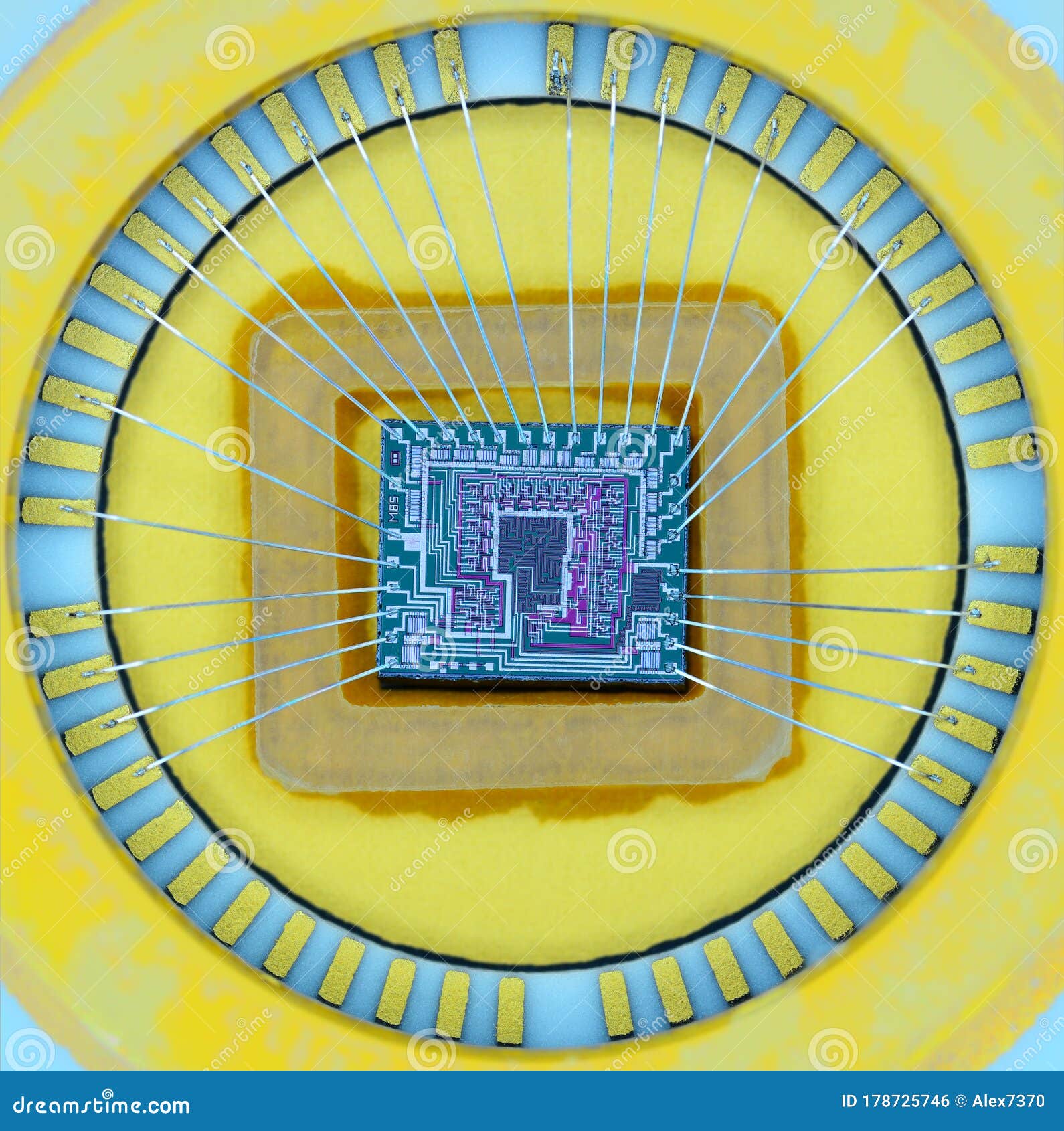 Extreme Close Up of Silicon Micro Chip Stock Photo - Image of ...