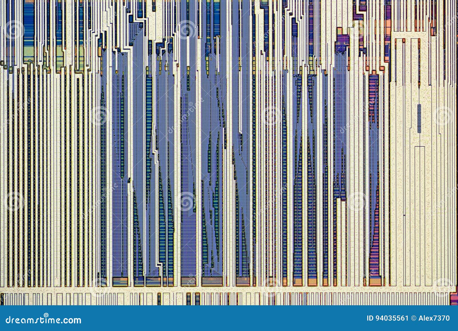 Extreme Close Up of Silicon Microprocessor Chip Stock Image - Image of ...