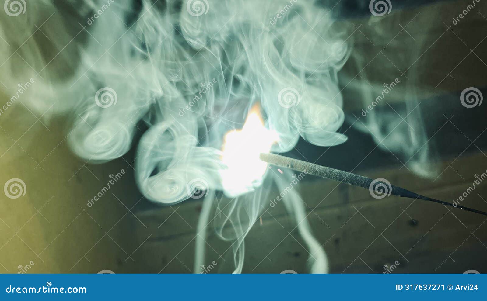 Extreme Close Up of a Hazardous Chemical Smoke Coming Out from the ...