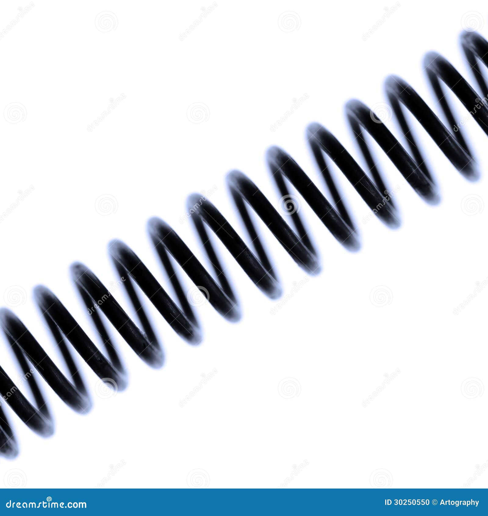 Spring coil stock photo. Image of blue, helical, color - 30250550