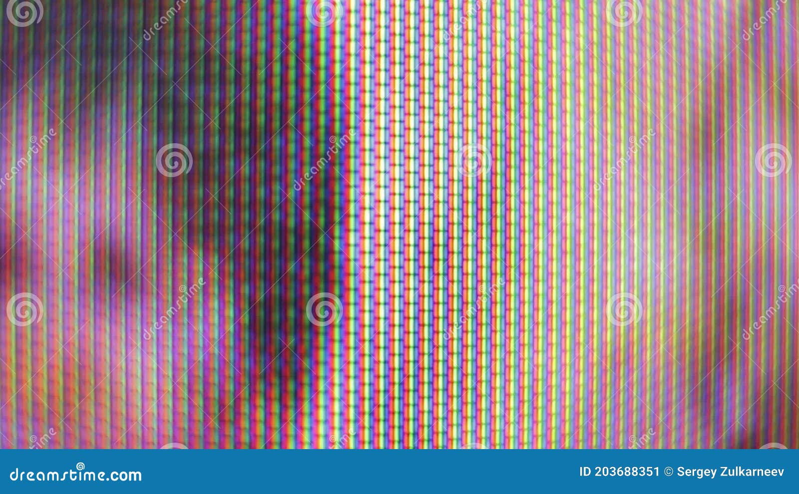 Extreme Close Up of Television Screen Pixels, RGB LEDs Blinking Lights ...
