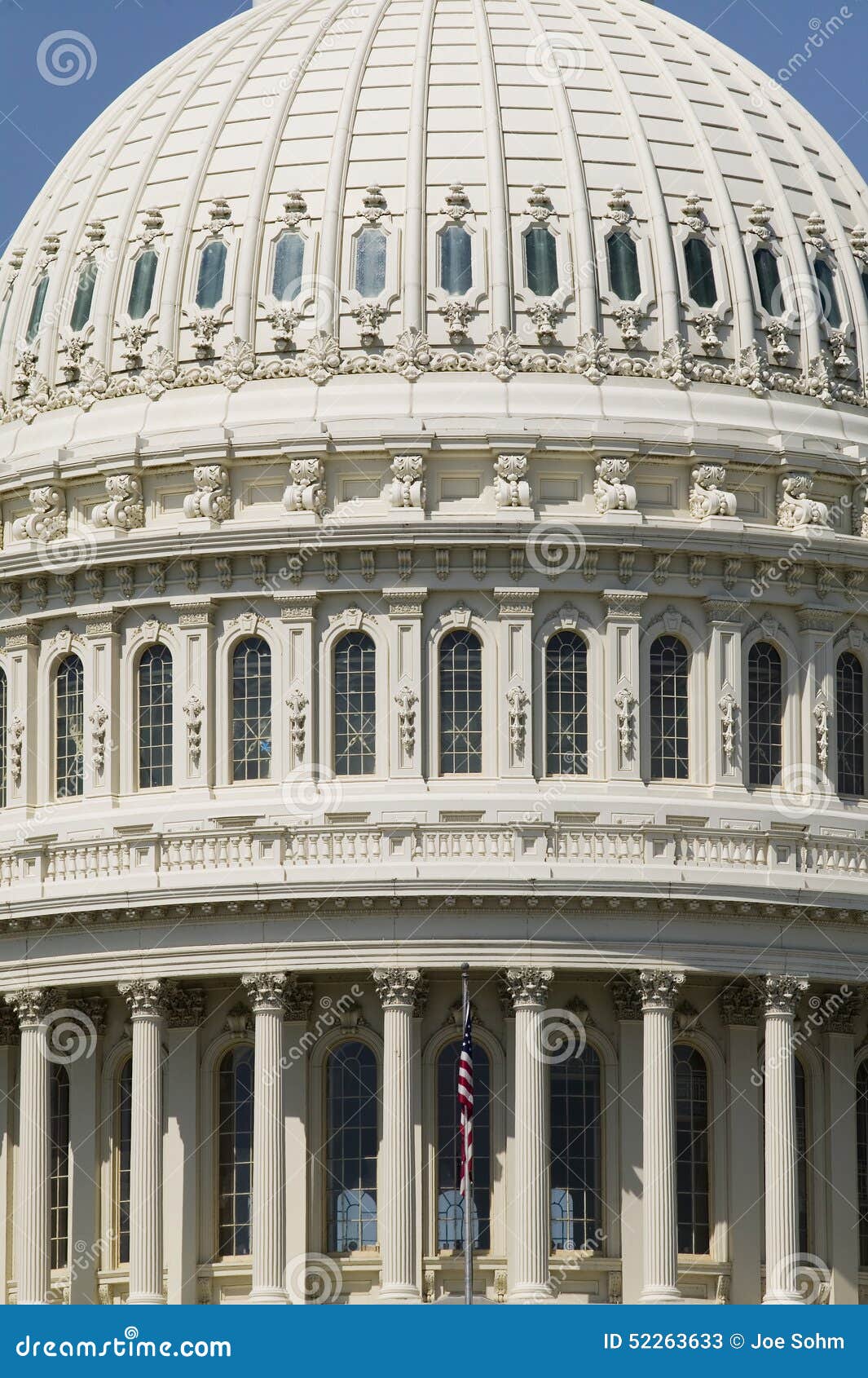 Extreme Close Up of U.S. Capitol Dome in Washington D.C Stock Image ...