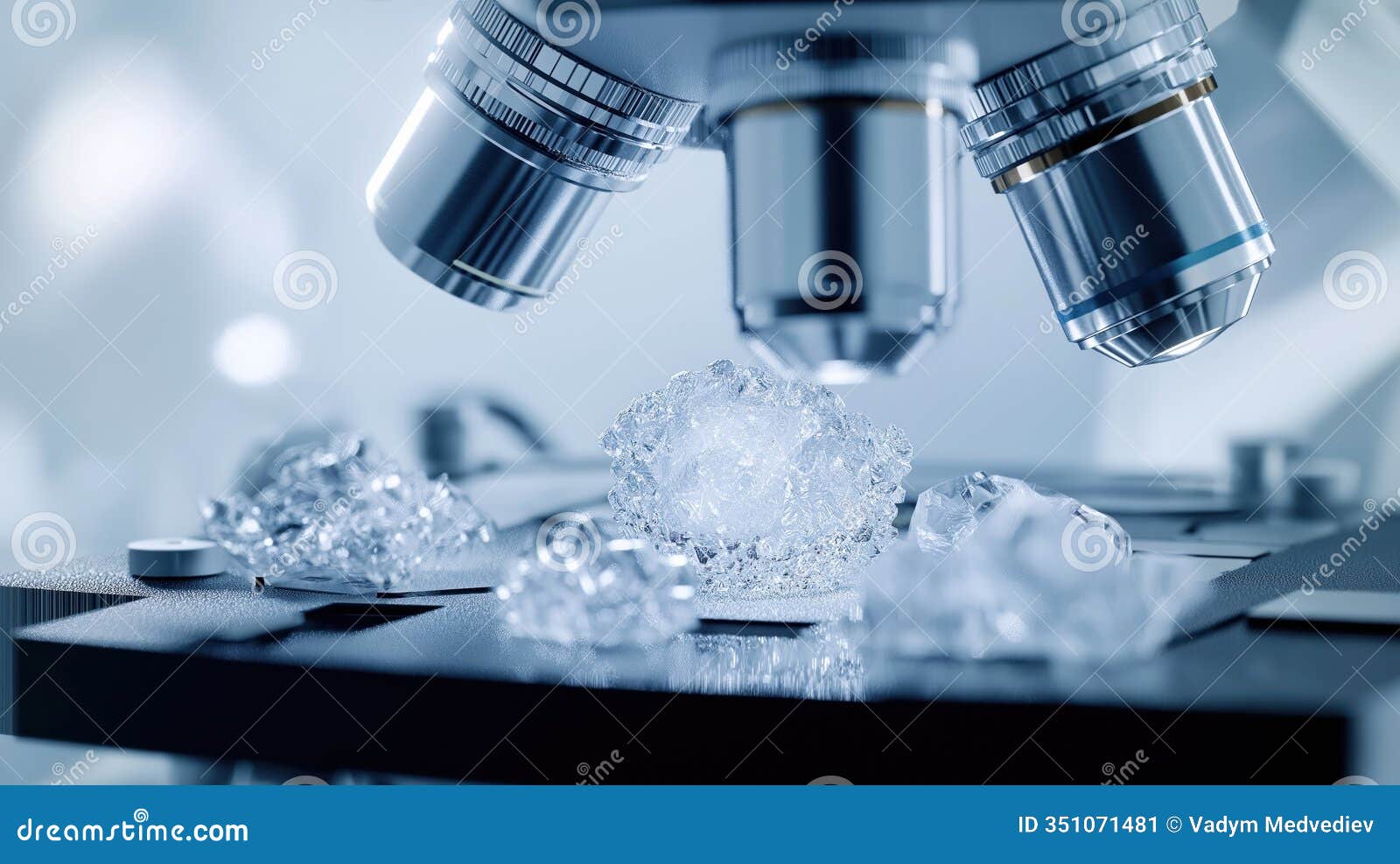 Extreme Close-up View of Cryogenic Electron Microscope. High Tech ...