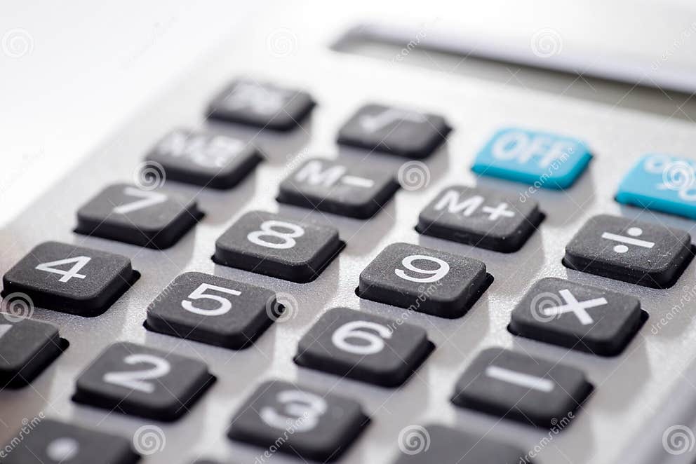 Extreme Closeup of Calculator Keys Stock Photo - Image of calculator ...