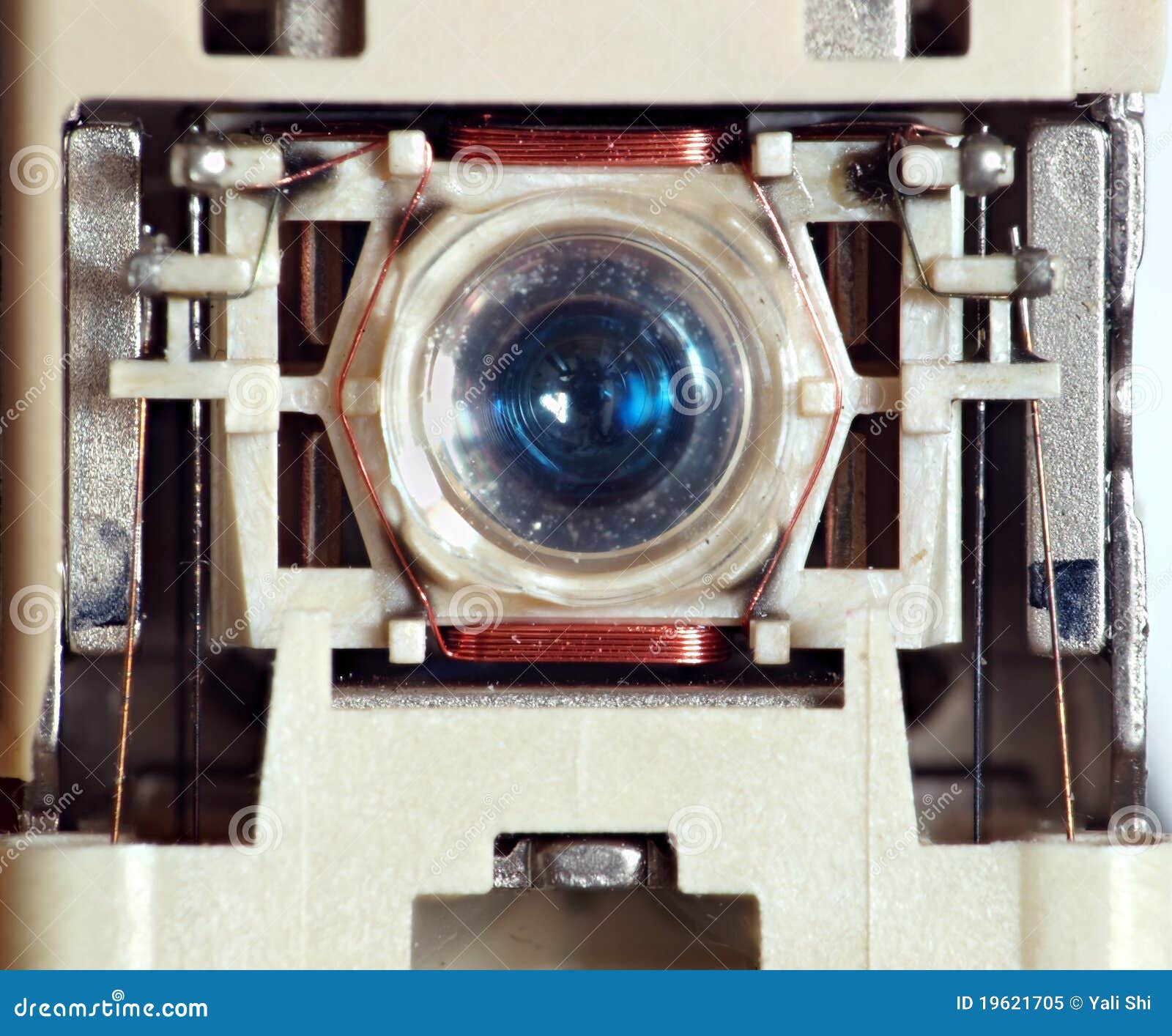 Extreme Closeup of the Lens of a CD Stock Image - Image of circular ...