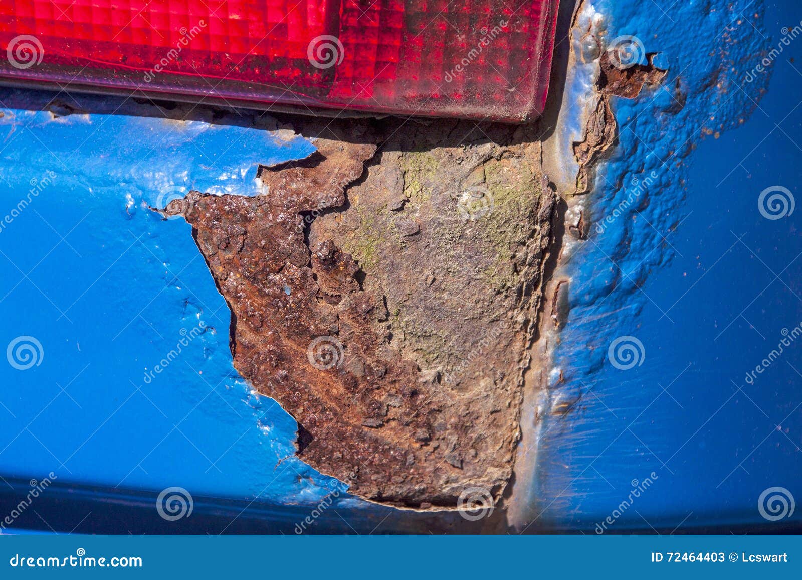 Extreme Closeup of Severe Rust Corrosion on Vehicle Stock Image - Image ...