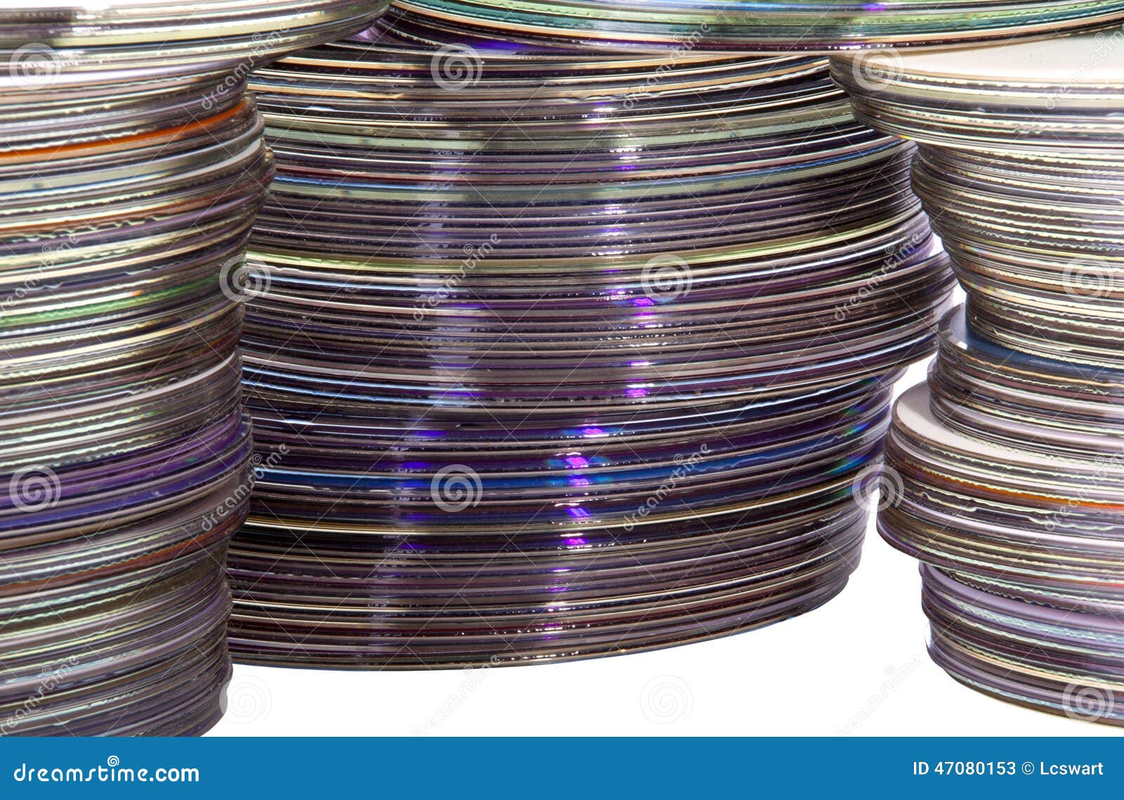 Extreme Closeup of Shiny Colorful Compact Discs Stock Image - Image of ...