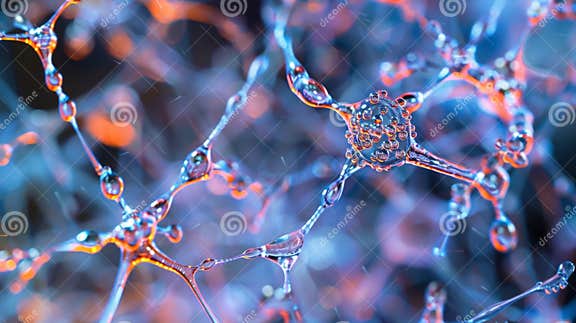 An Extreme Closeup of a Small Section of the Polymer Revealing Its ...